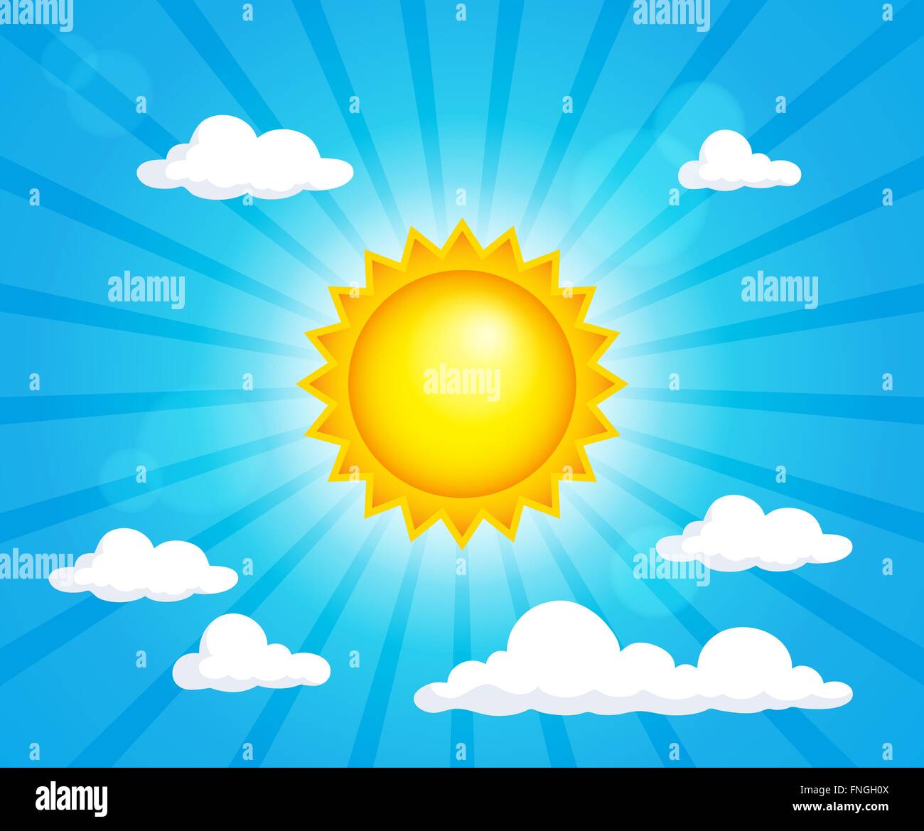 Abstract sun theme image 8 - picture illustration Stock Photo - Alamy