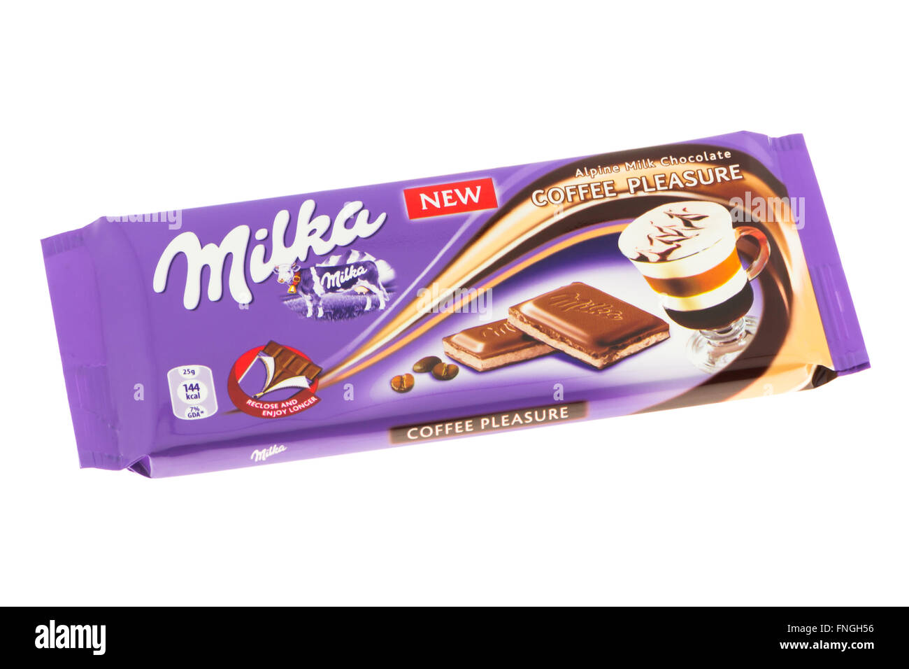 Milka Coffee Pleasure Chocolate Stock Photo - Alamy
