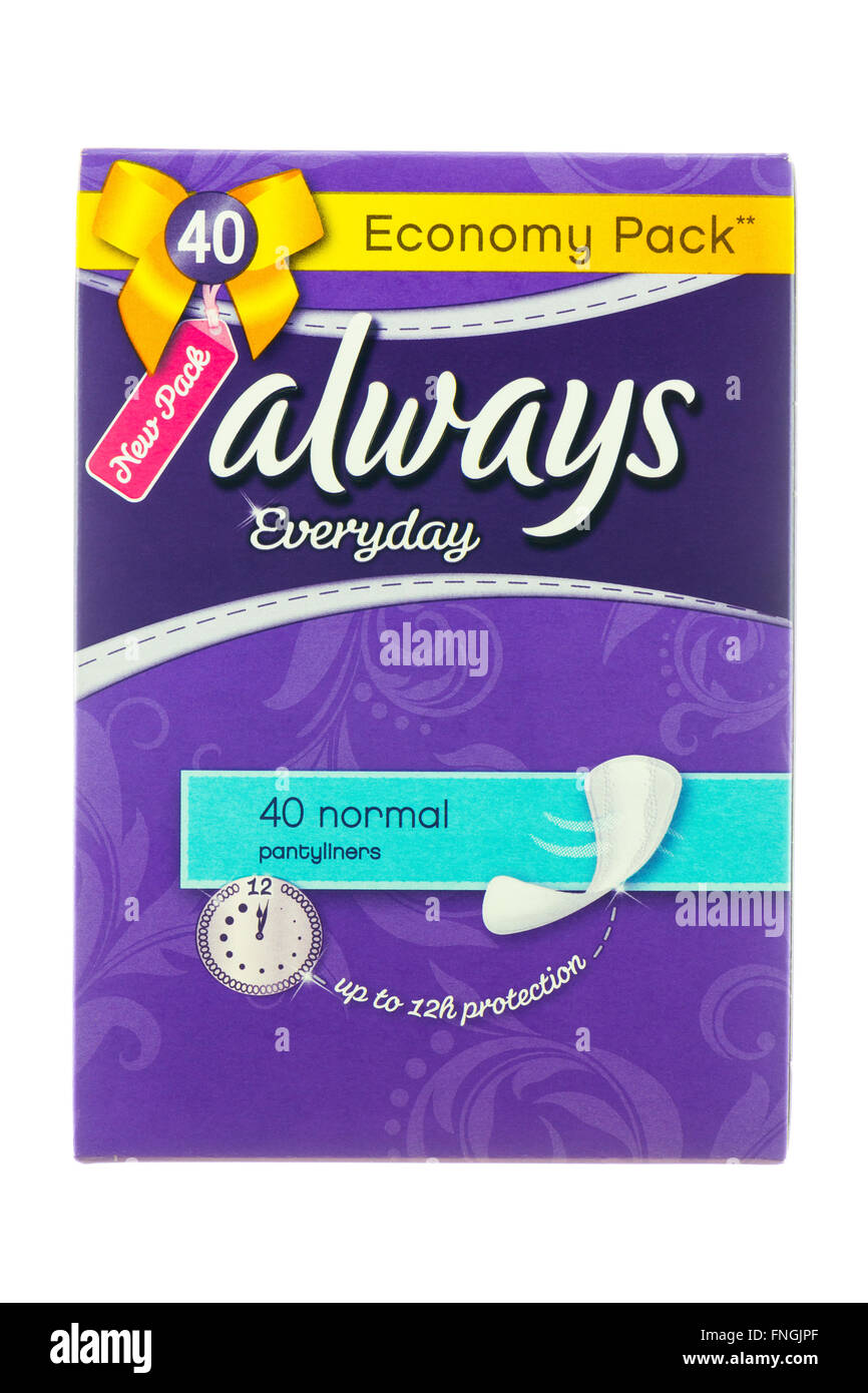 Box of Always Pantyliners Stock Photo - Alamy