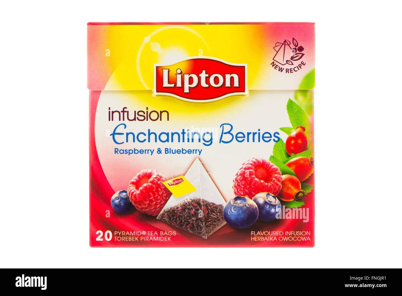 Box of Lipton Infusion Enchanting Berries Raspberry & Blueberry Tea ...
