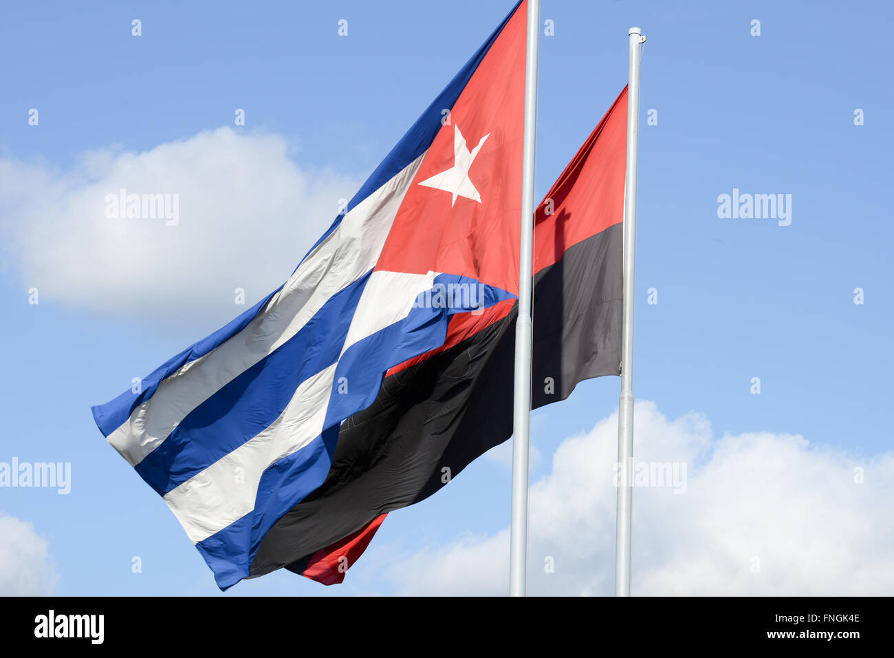 National flag of Cuba Stock Photo - Alamy