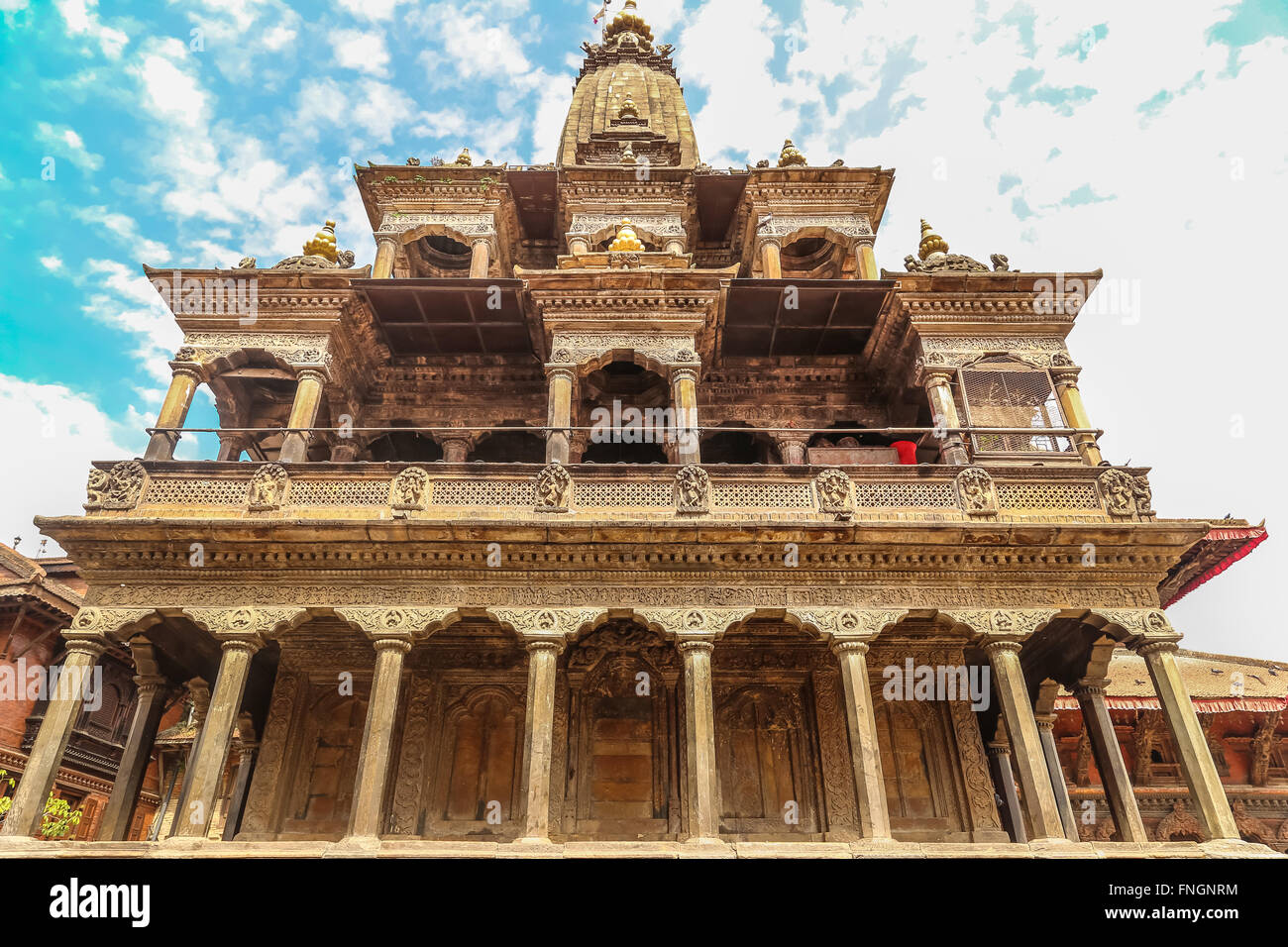 Great ancient temple, Durbar Square, Nepal Stock Photo - Alamy