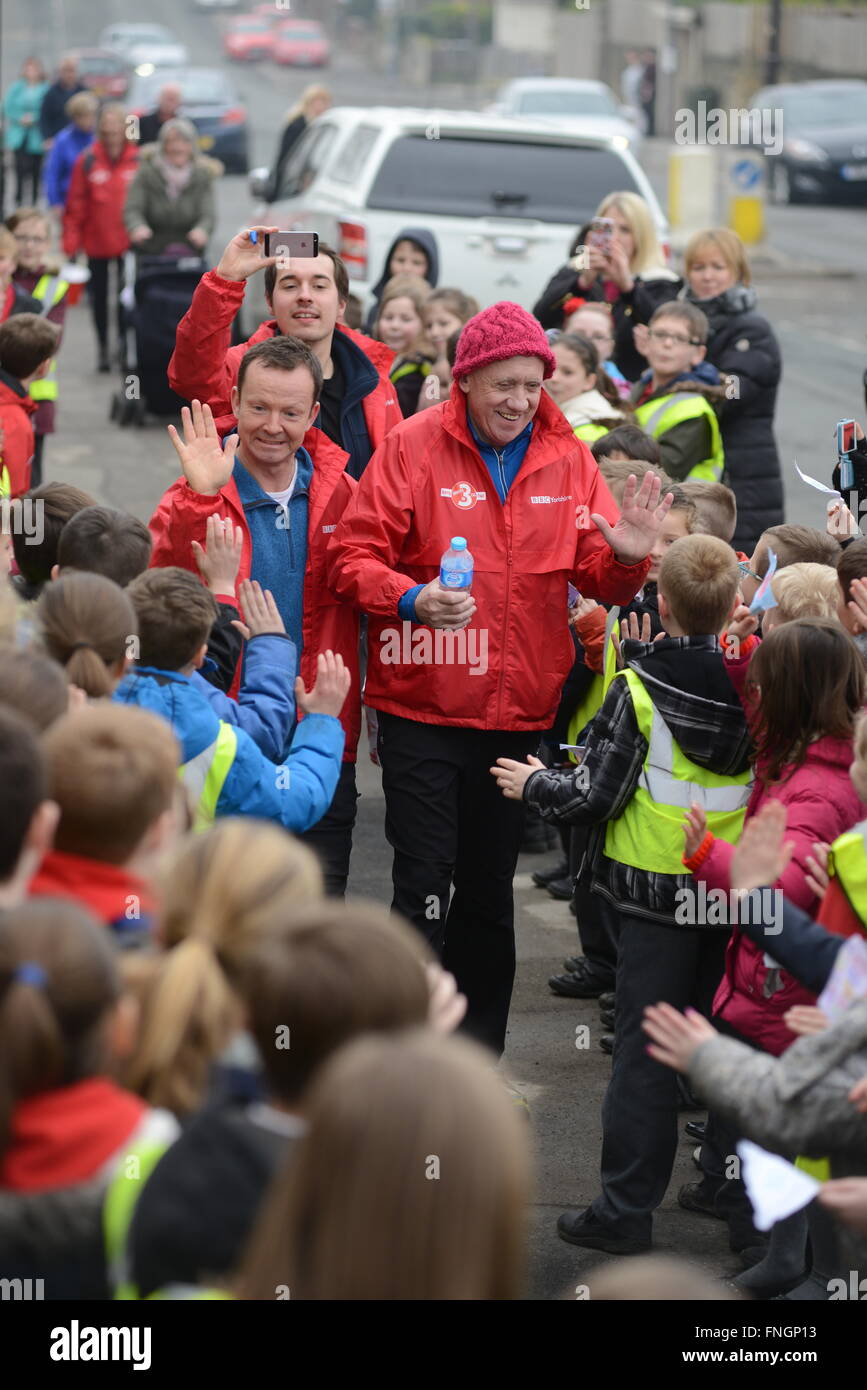 BBC Look North presenter Harry Gration (right) and weatherman Paul ...