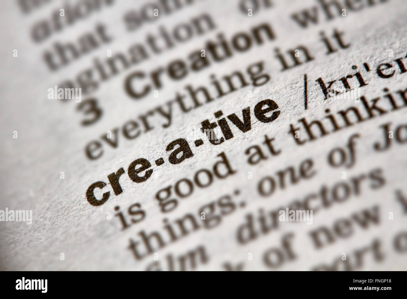 Creative word hi-res stock photography and images - Alamy