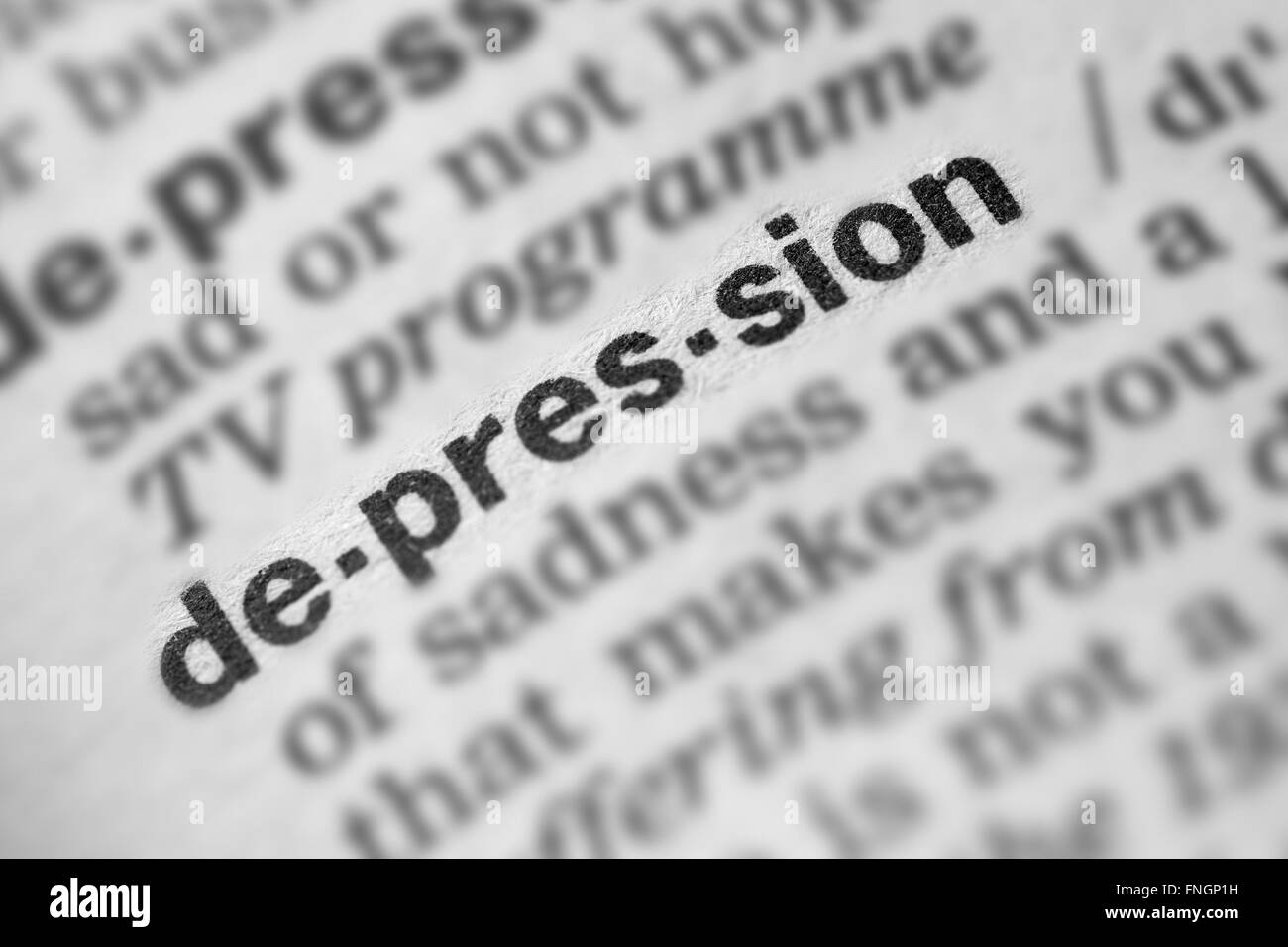 Depression Black and White Stock Photos & Images - Alamy