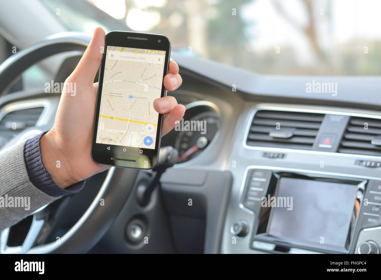 Vehicle navigation map hi-res stock photography and images - Alamy
