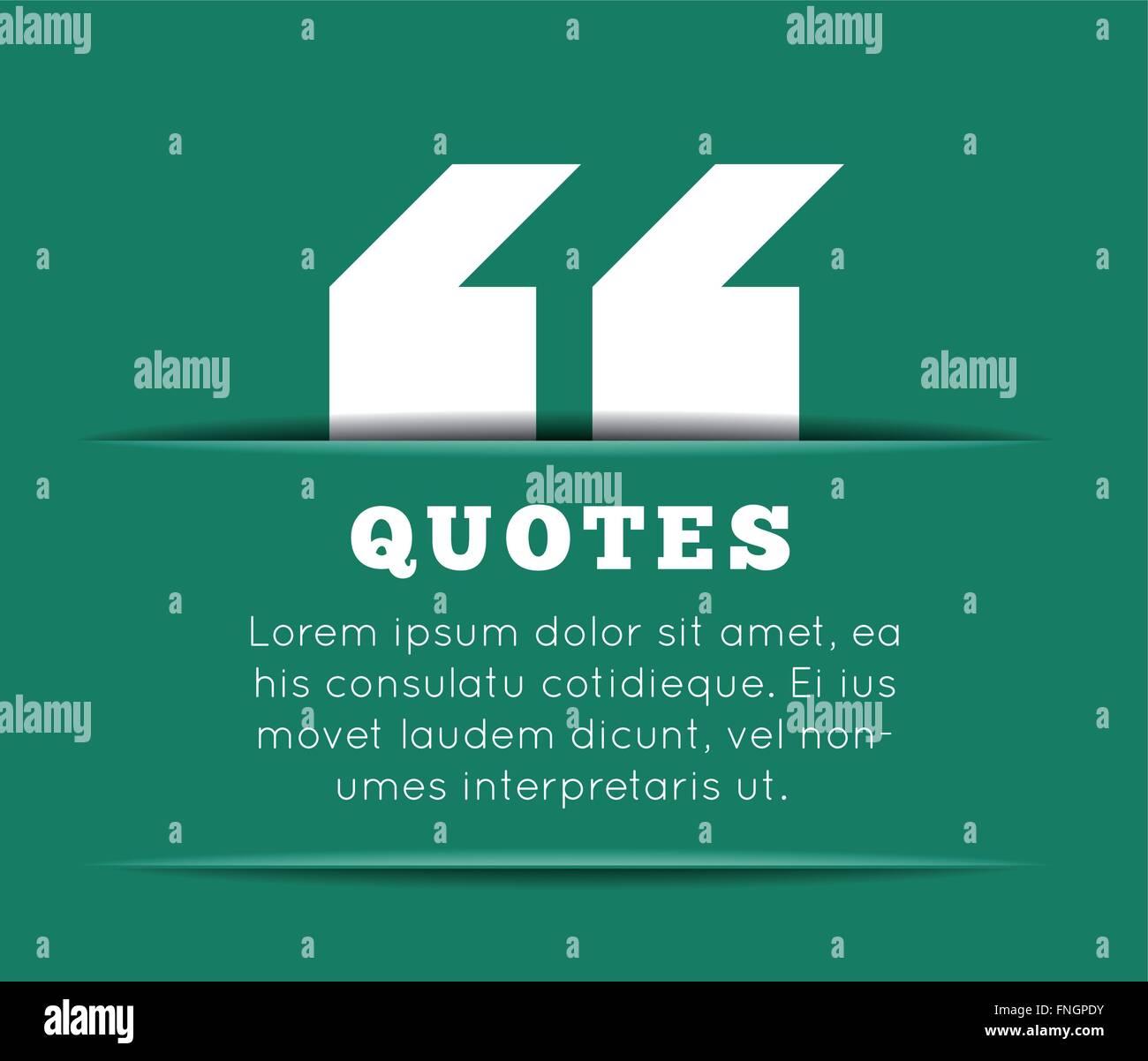 Quotes on paper Stock Vector Images - Alamy