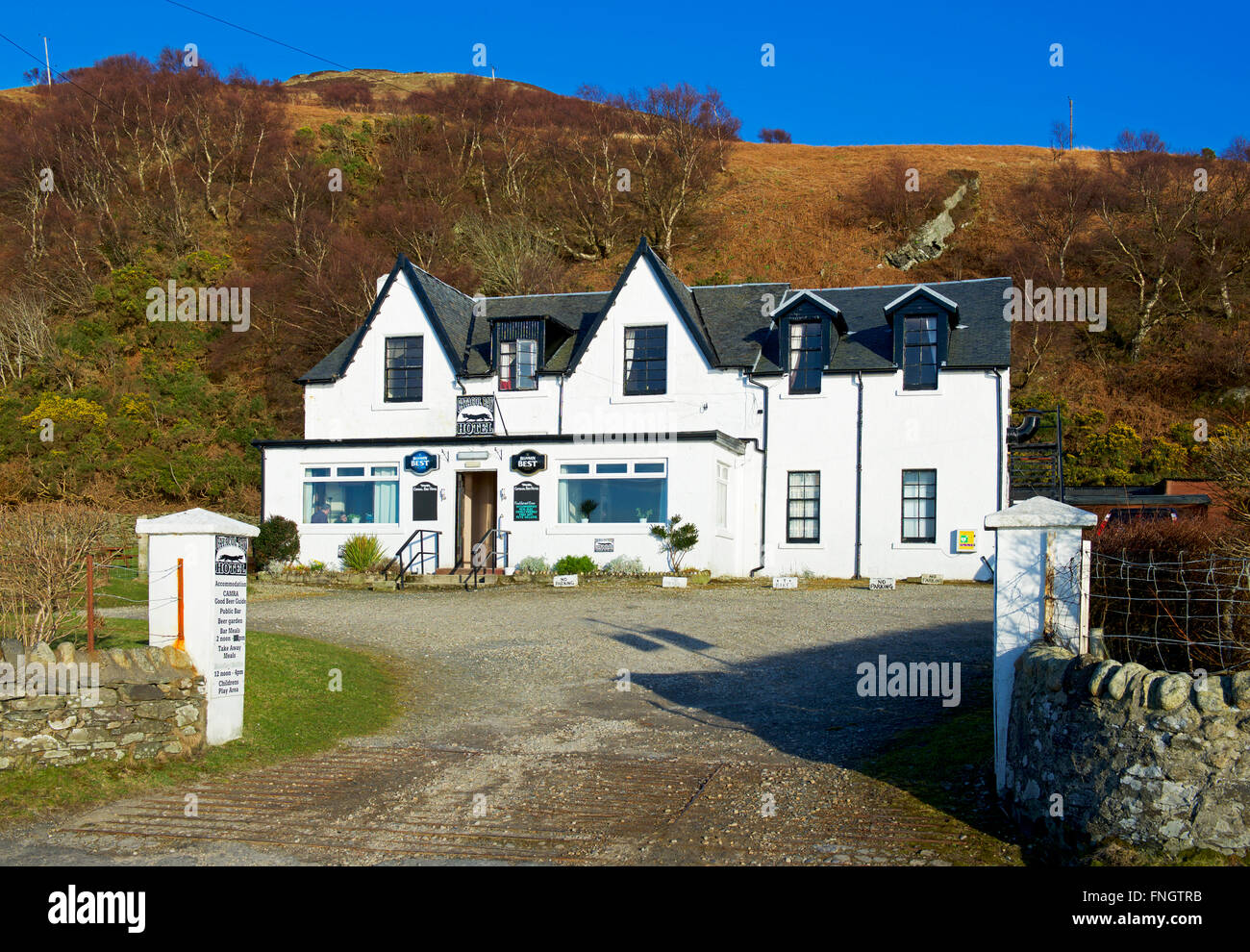 Catacol Bay Hotel, Isle of Arran, North Ayrshire, Scotland UK Stock ...