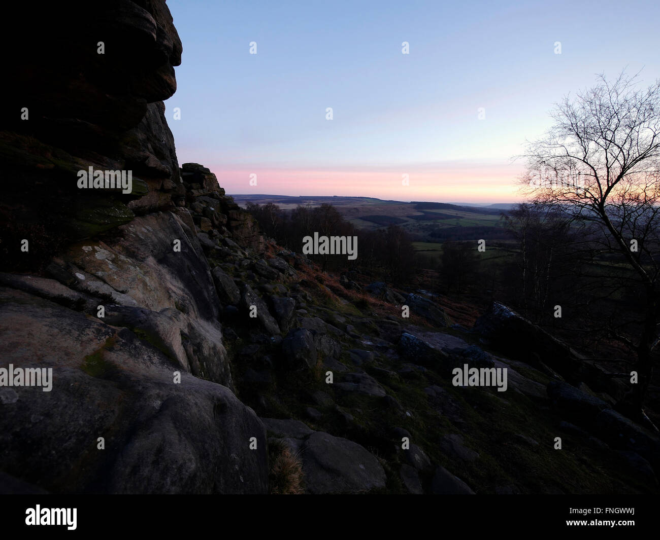 Birchen Edge Peak District National Park Derbyshire Stock Photo - Alamy