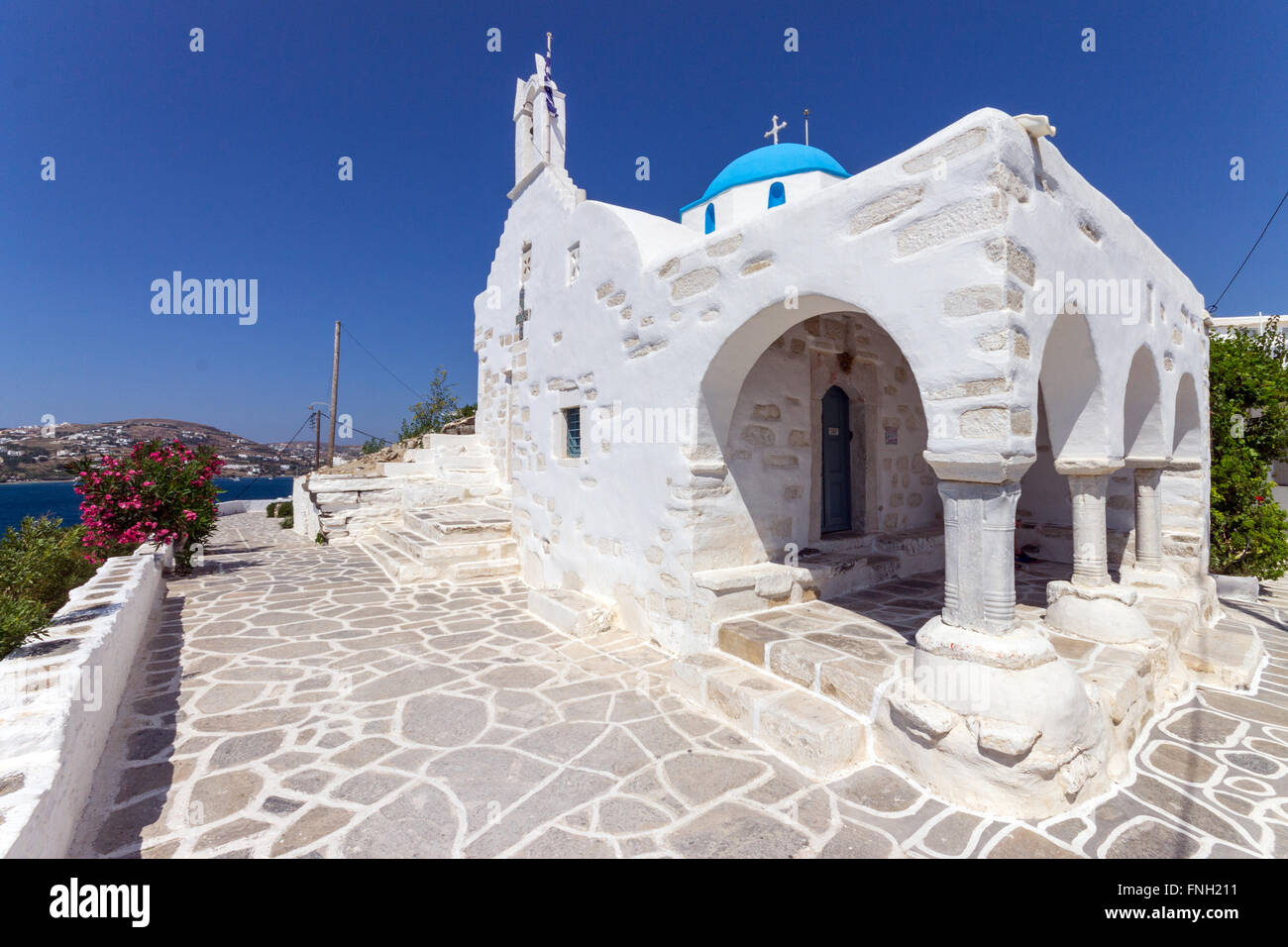 Greece, Cyclades, Paros Island, Parikia, Agios Konstantinos church ...