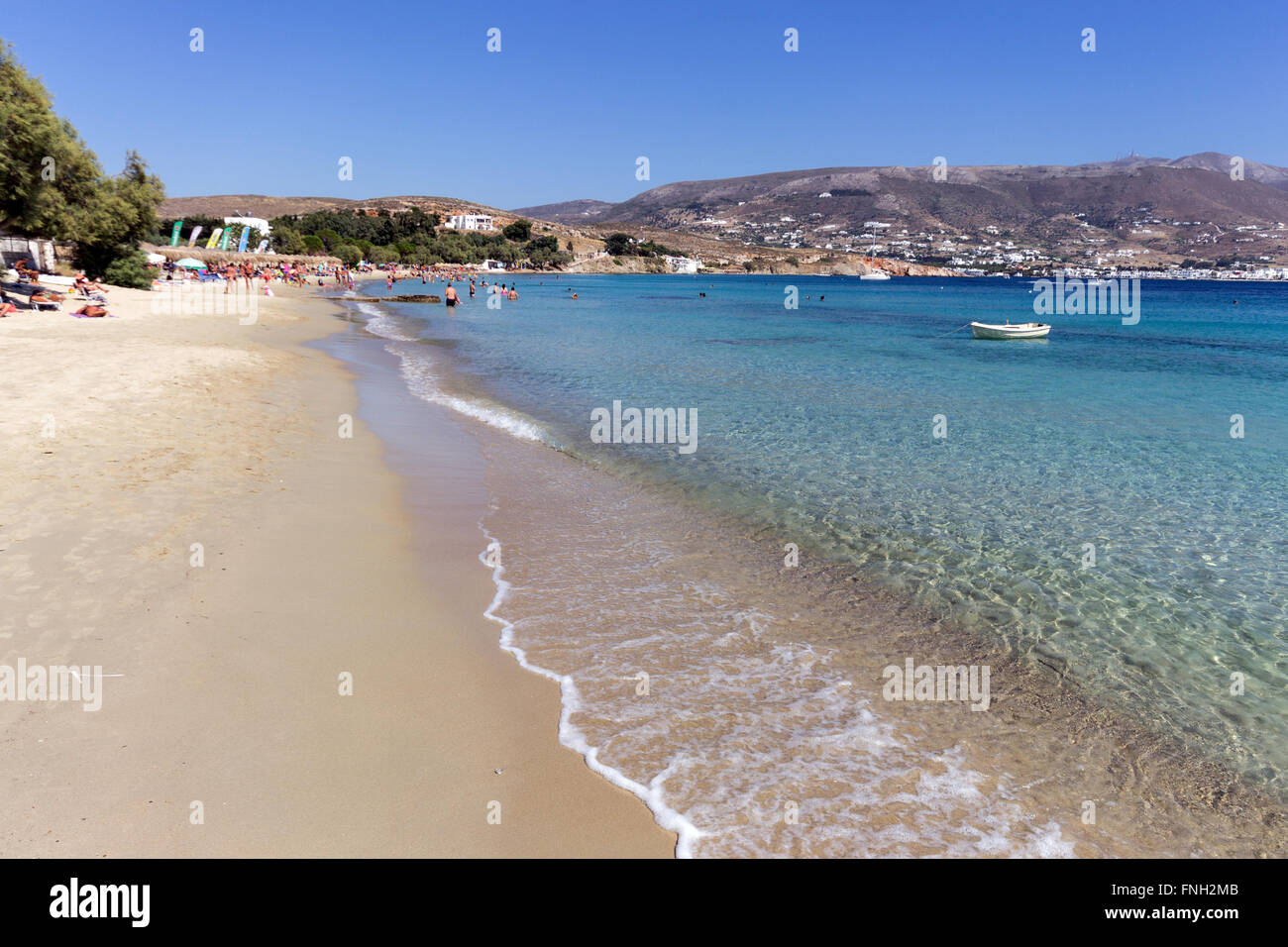 Greece, Cyclades, Paros Island, Marchello beach Stock Photo - Alamy