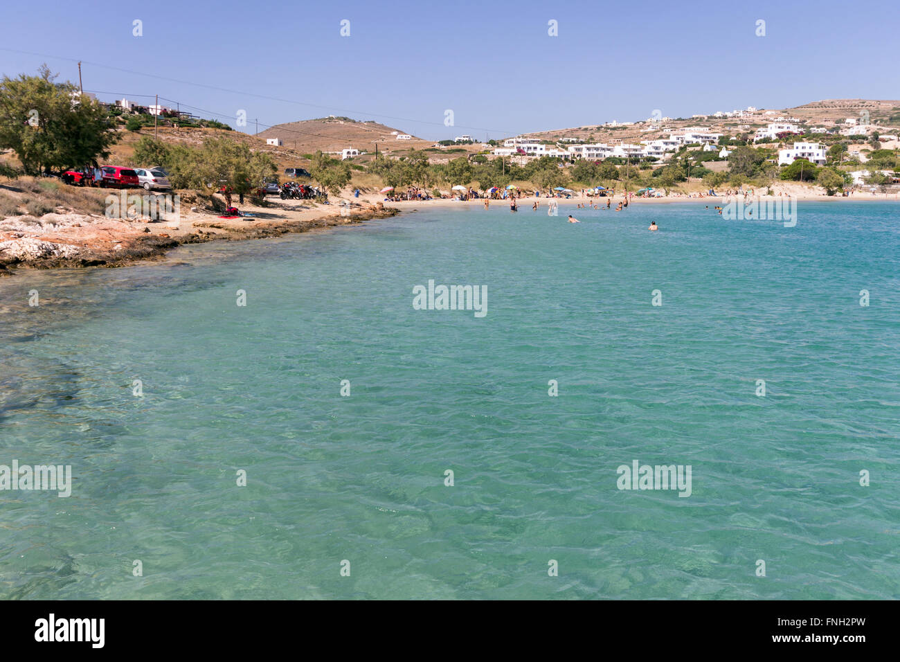 Greece, Cyclades, Paros Island, Marchello beach Stock Photo - Alamy