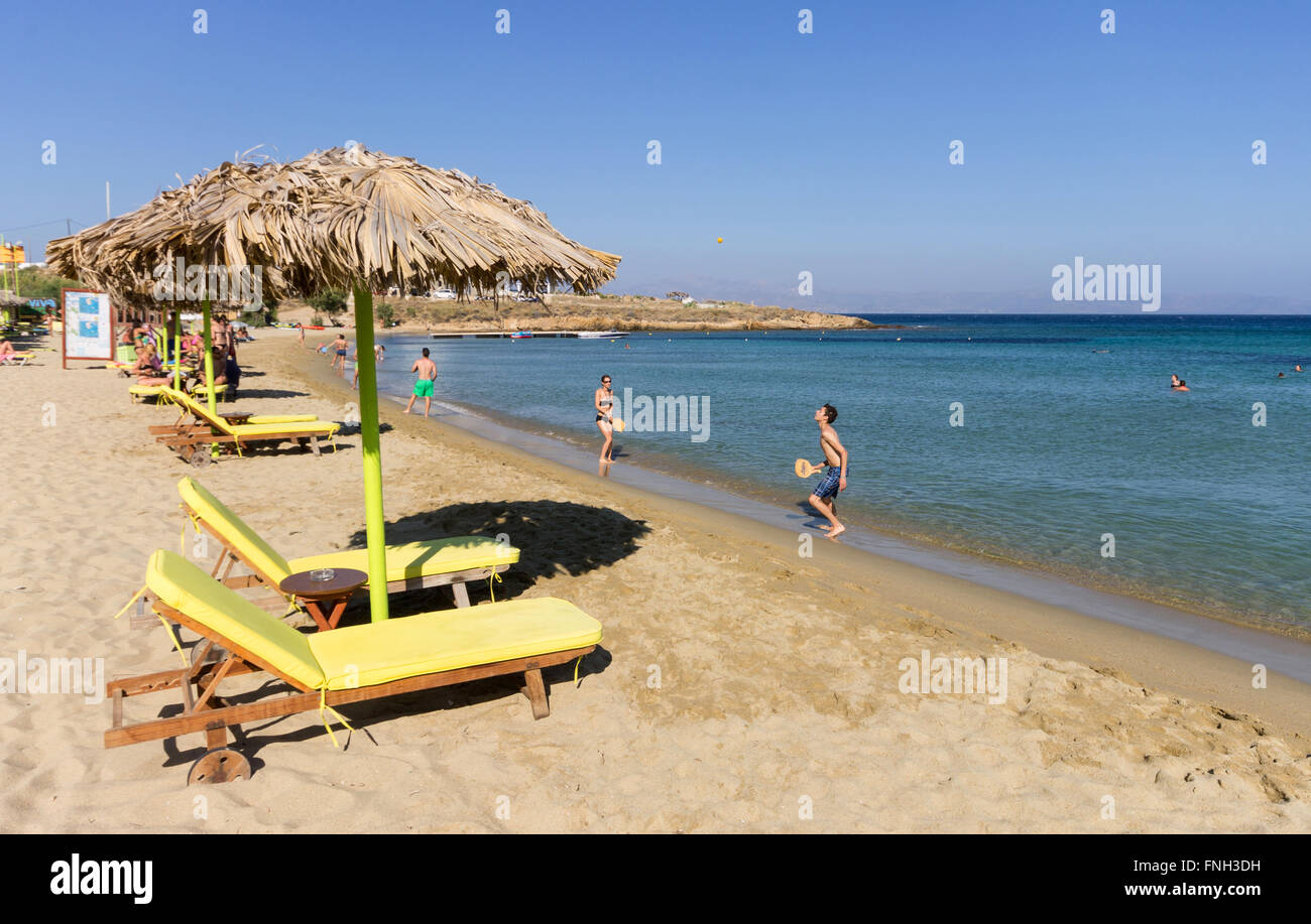 Greece, Cyclades, Paros Island, Pounda beach Stock Photo - Alamy