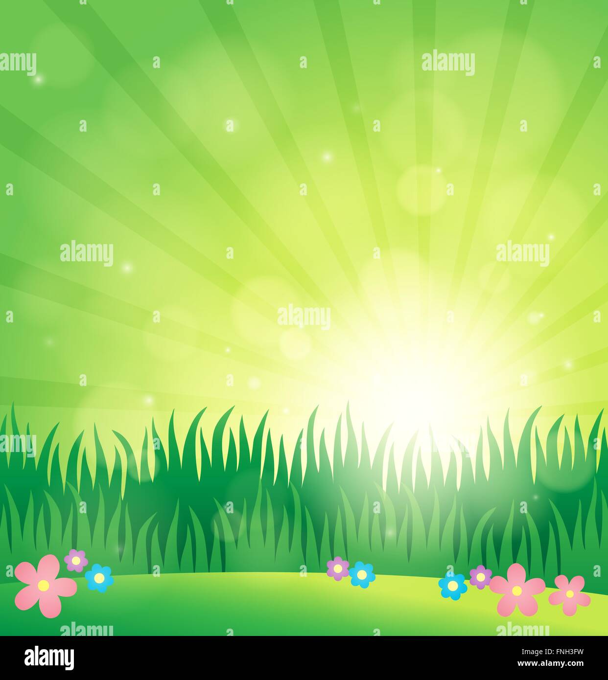 Spring topic background 1 - picture illustration Stock Photo - Alamy