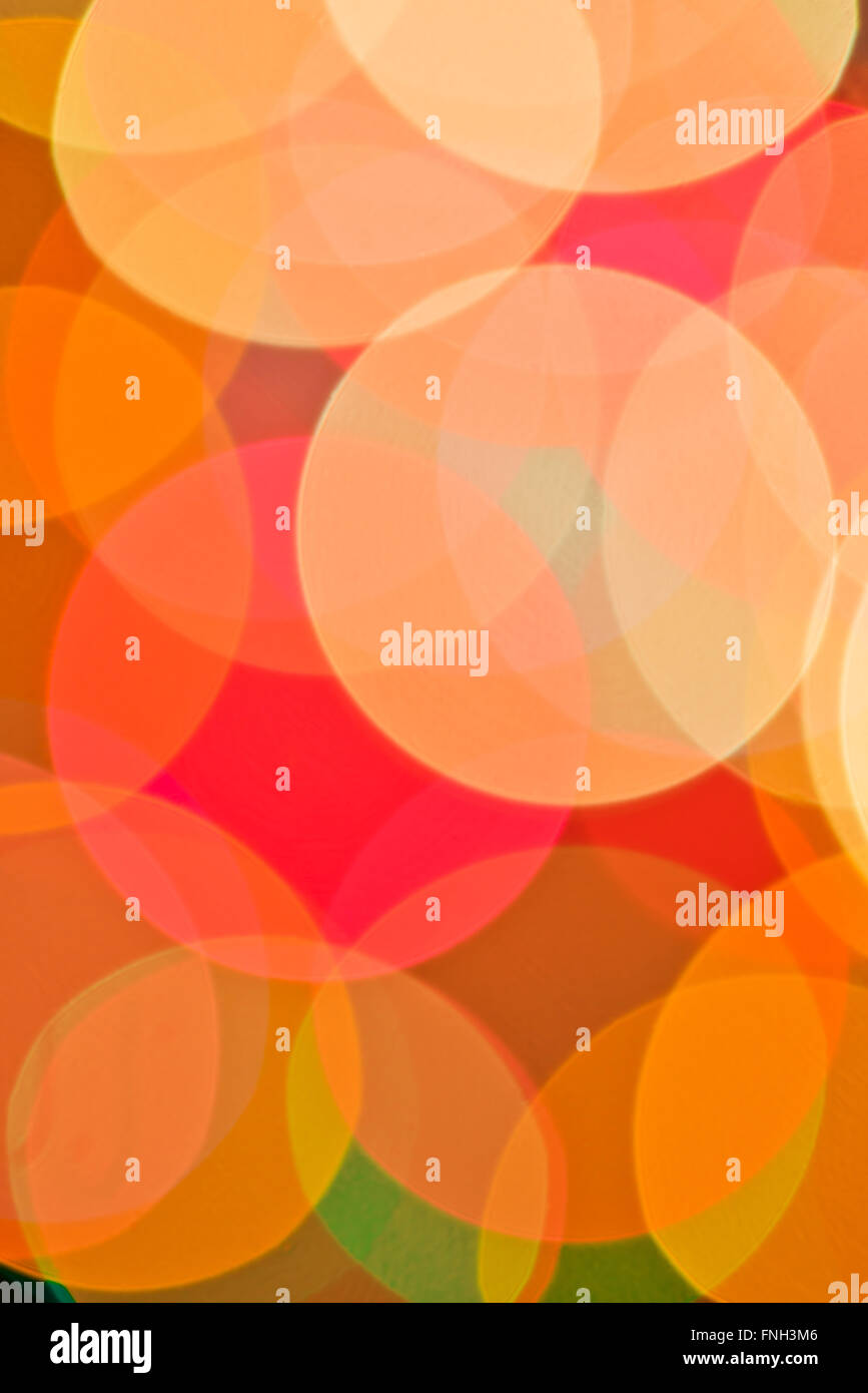 Multi colored rings of light Stock Photo - Alamy