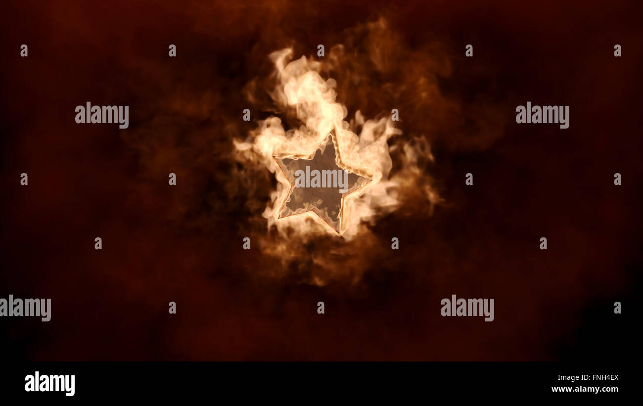 star in the fire Stock Photo - Alamy