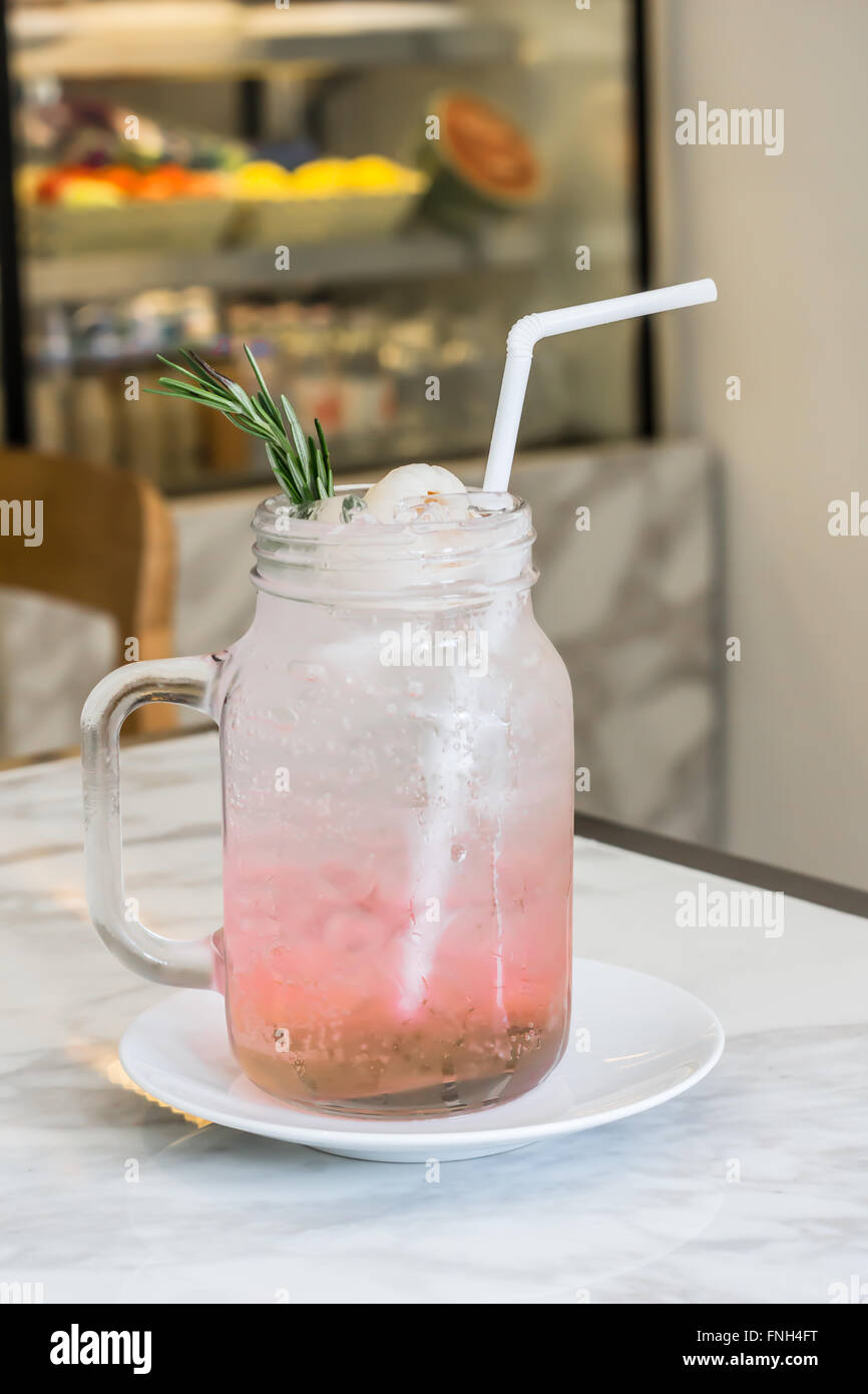 Italian soda juice Stock Photo - Alamy