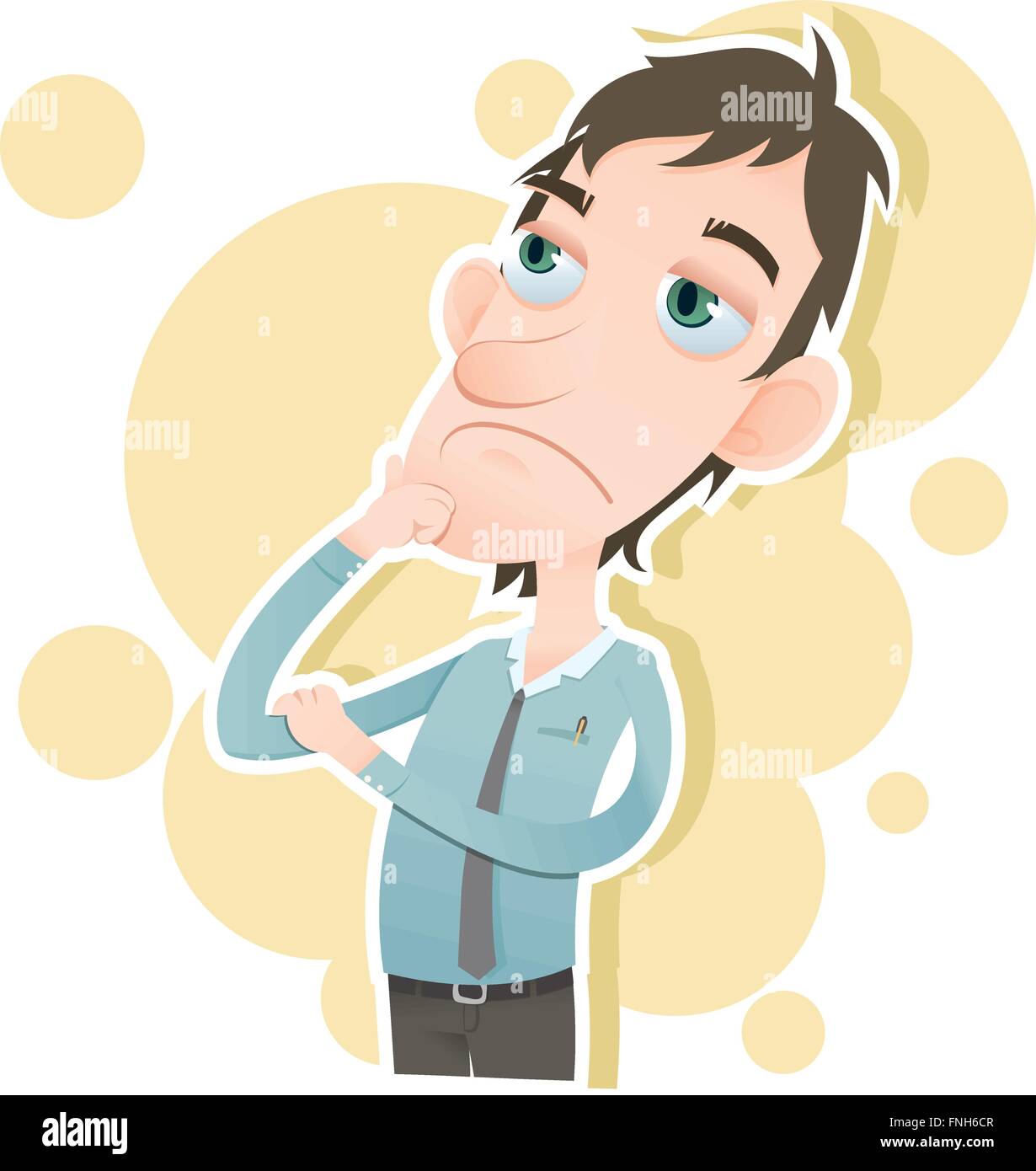 Business Man Thinking Animation