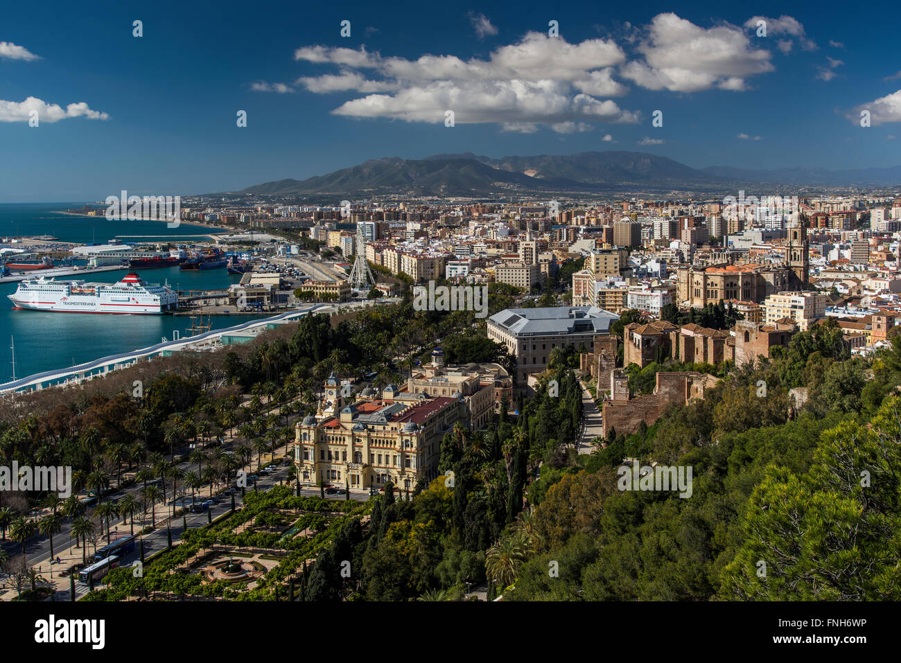 Top view malaga spain hi-res stock photography and images - Alamy