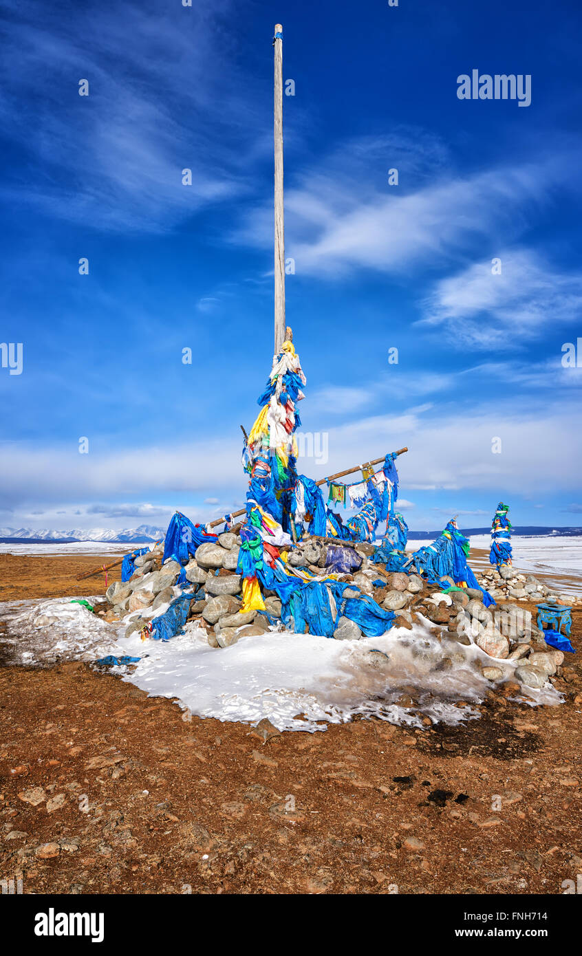 Mongolia ovoo hi-res stock photography and images - Alamy