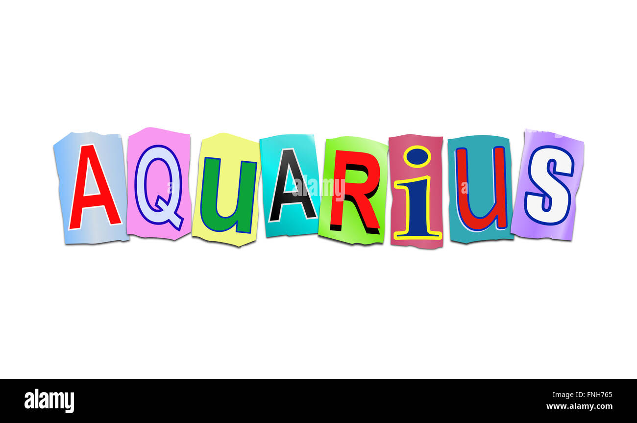 Aquarius sign Cut Out Stock Images & Pictures - Alamy