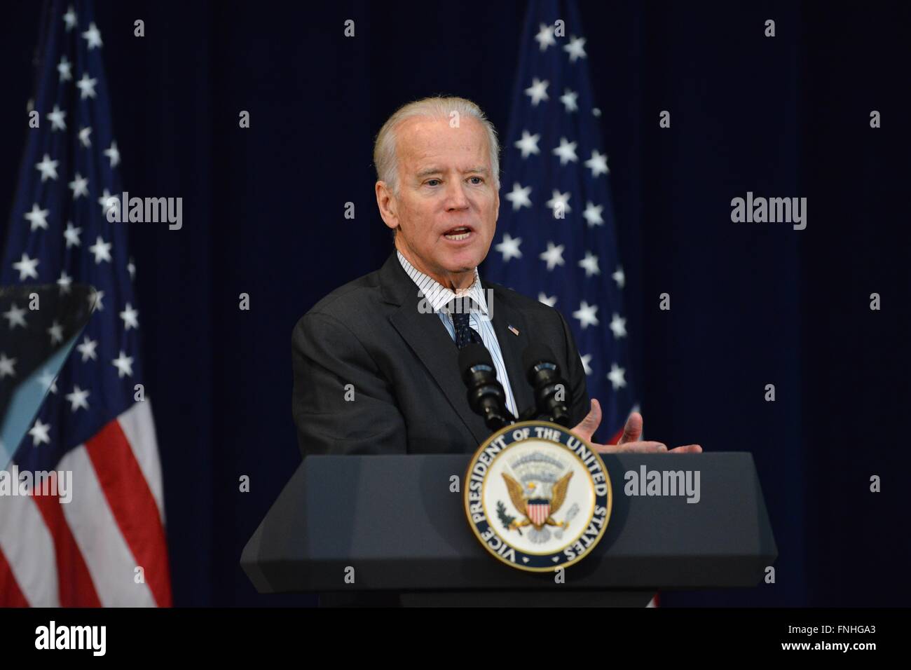 Washington DC, USA. 14th March, 2016. U.S Vice President Joe Biden ...