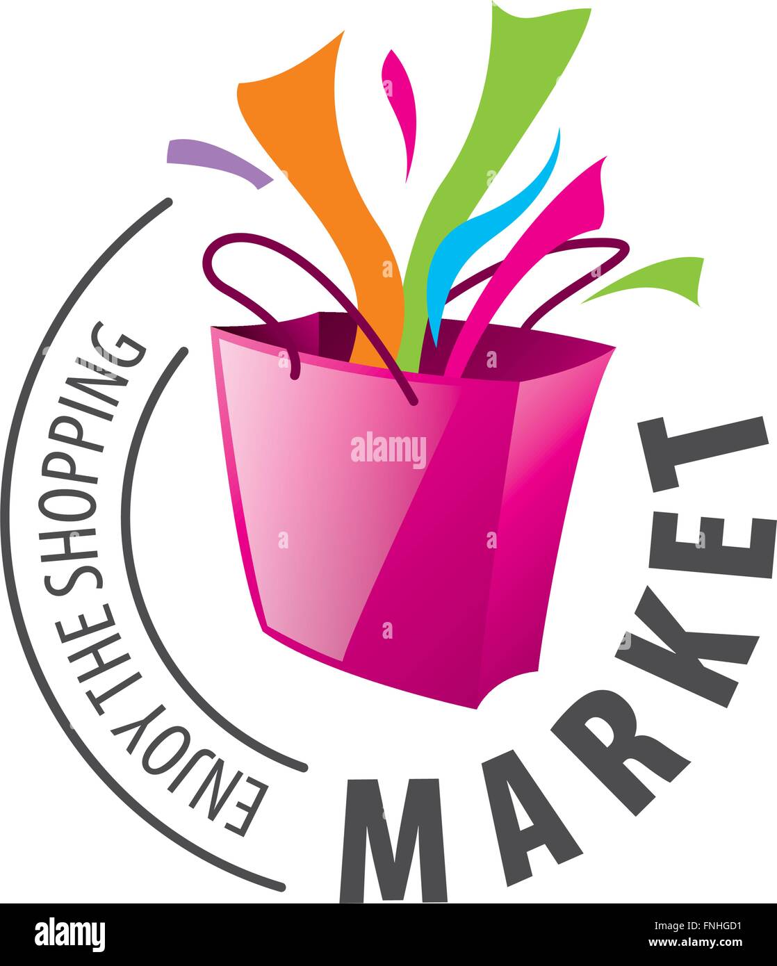 vector shopping logo Stock Vector Image & Art - Alamy
