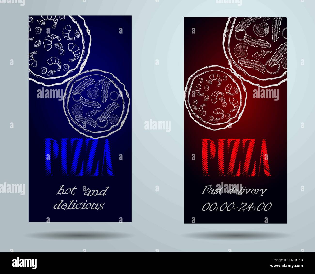 pizza food menu cafe brochure Stock Vector Image & Art - Alamy