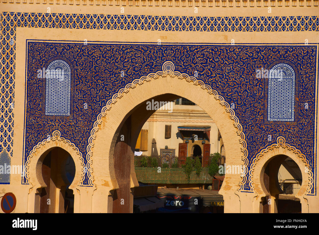 Fez, Bab Bou Jeloud, Fez El-Bali, Fes, Morocco, Maghreb, North Africa ...