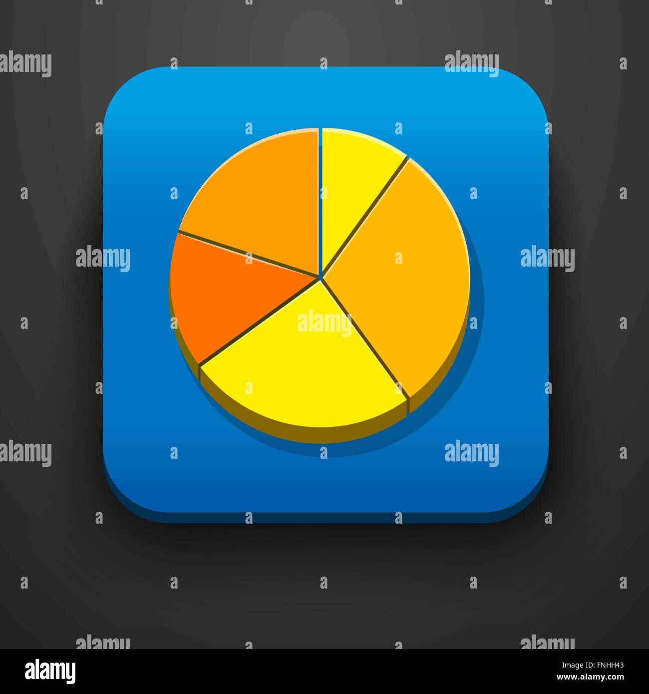 Diagram symbol icon on blue Stock Vector Image & Art - Alamy