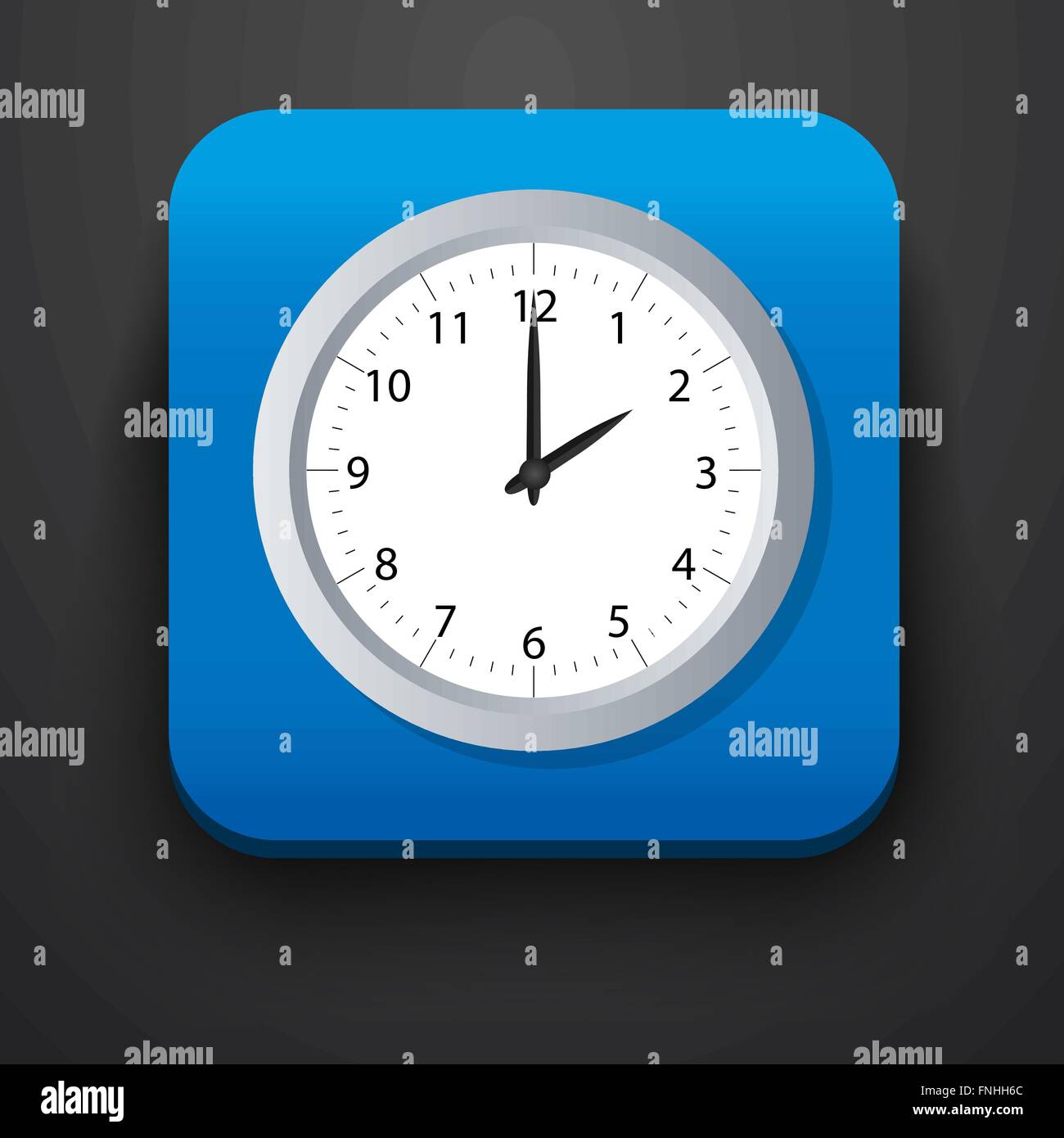 Blue numbers on clock Stock Vector Images - Alamy
