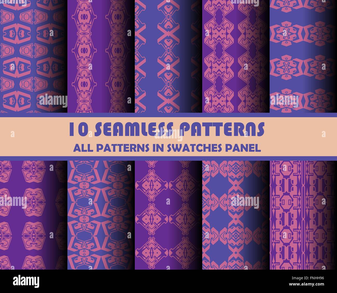 vector set of geometric patterns for design Stock Vector Image & Art ...