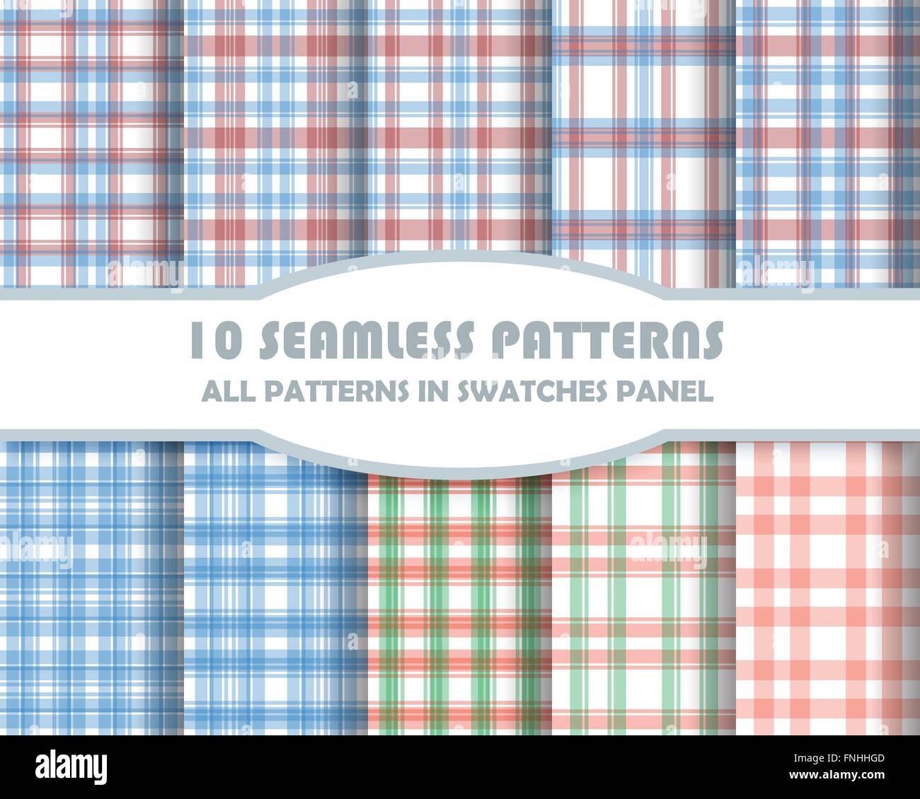 Vector of Seamless Patterns set Stock Vector Image & Art - Alamy