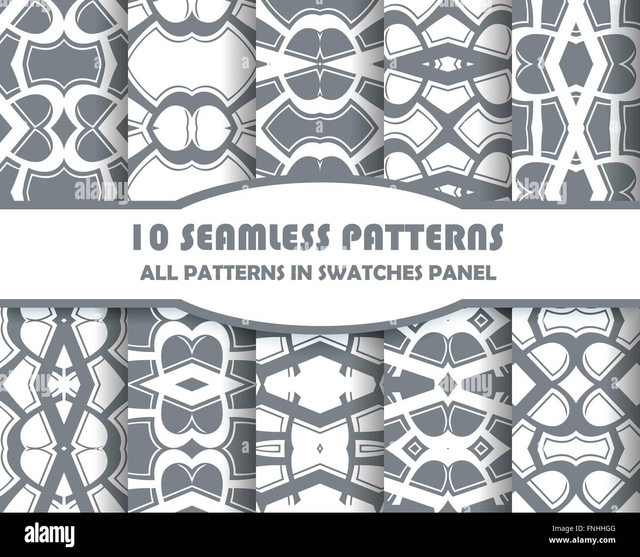 Vector of Seamless Patterns set Stock Vector Image & Art - Alamy