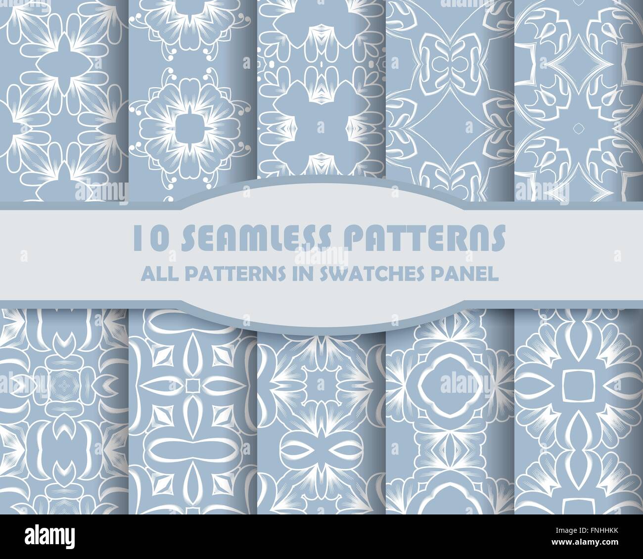 Vector of Seamless Patterns set Stock Vector Image & Art - Alamy