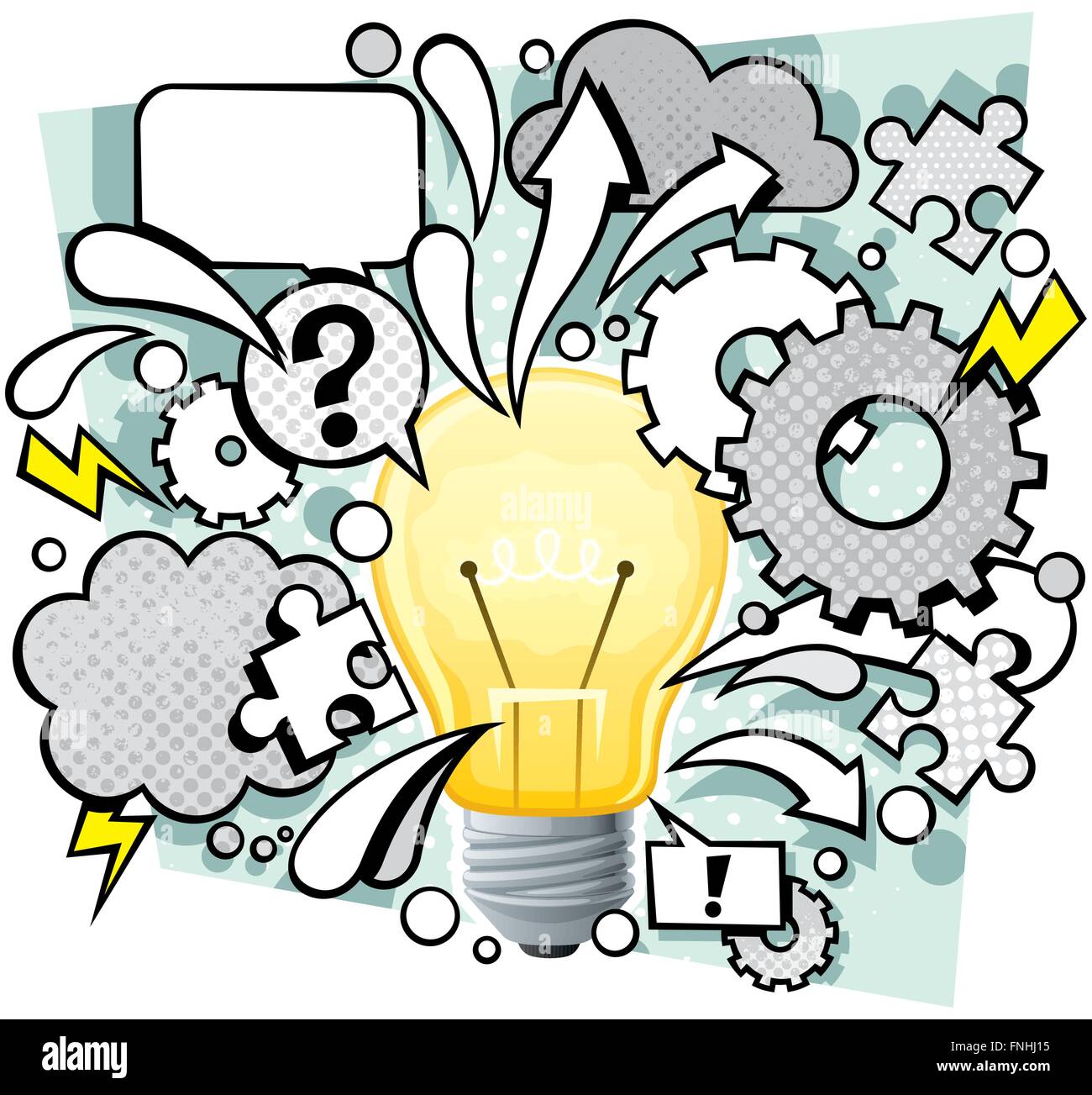 Innovation invention vision research Stock Vector Images - Alamy