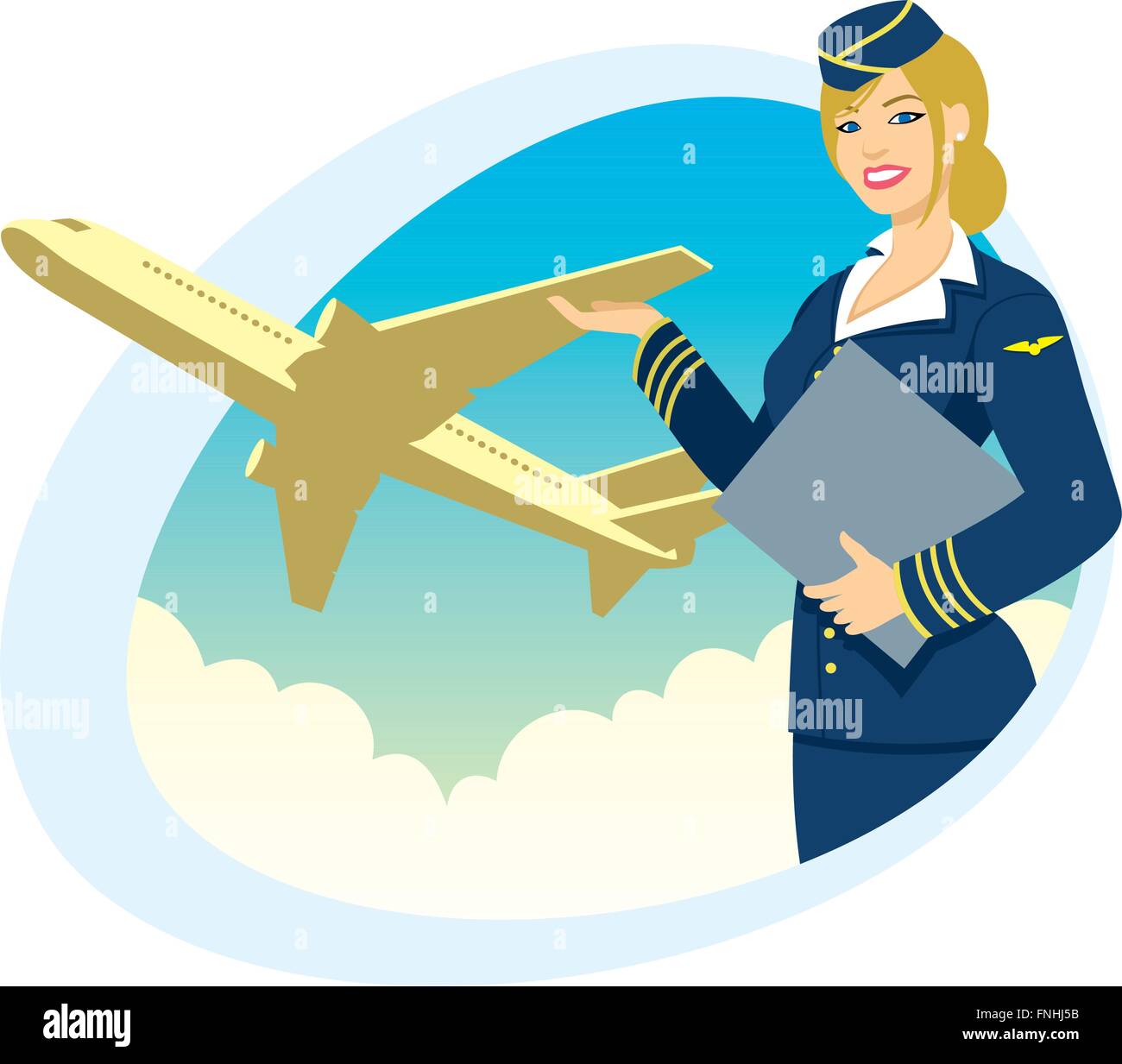 Air crew Stock Vector Images - Alamy