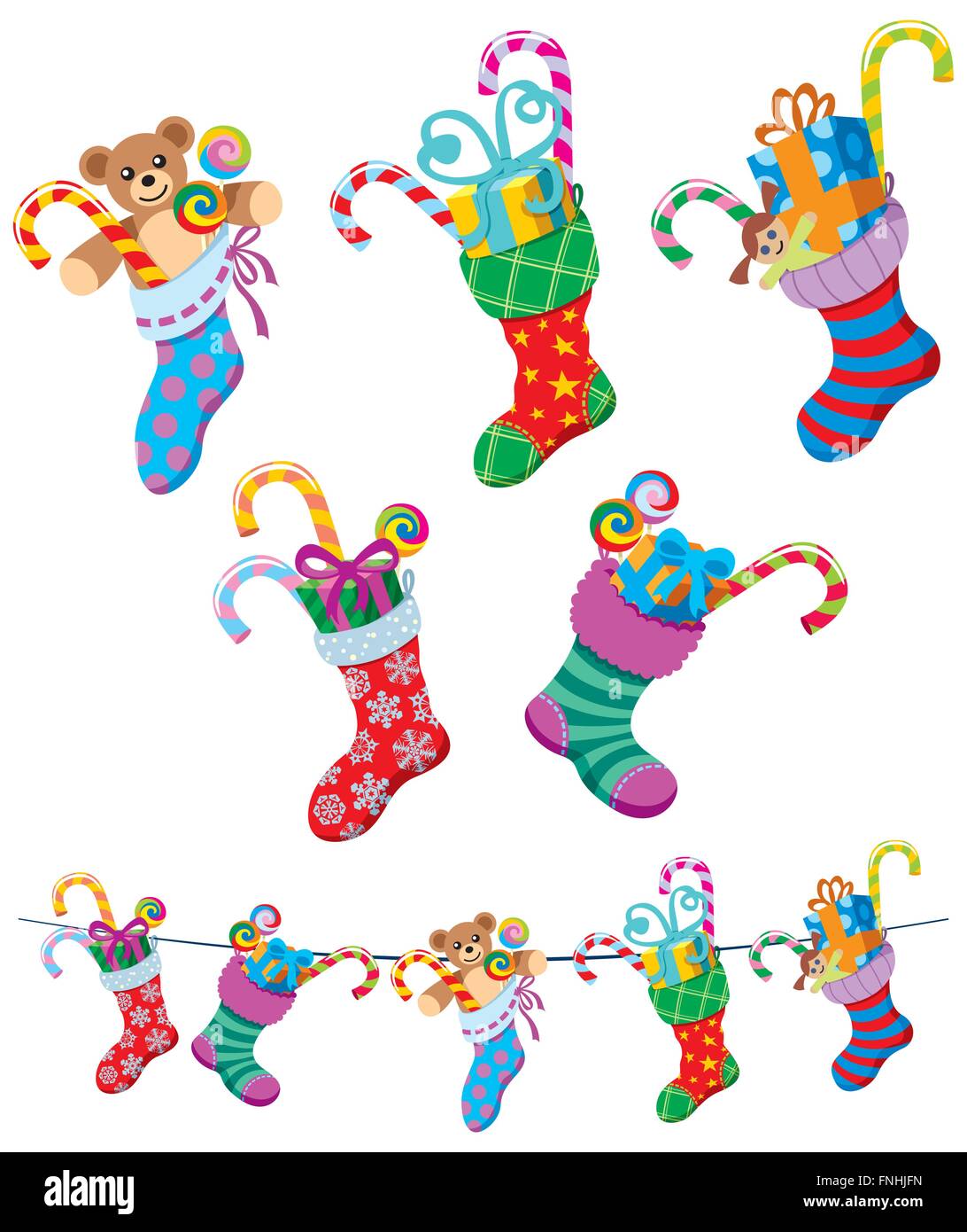 Stockings Stock Vector Images - Alamy