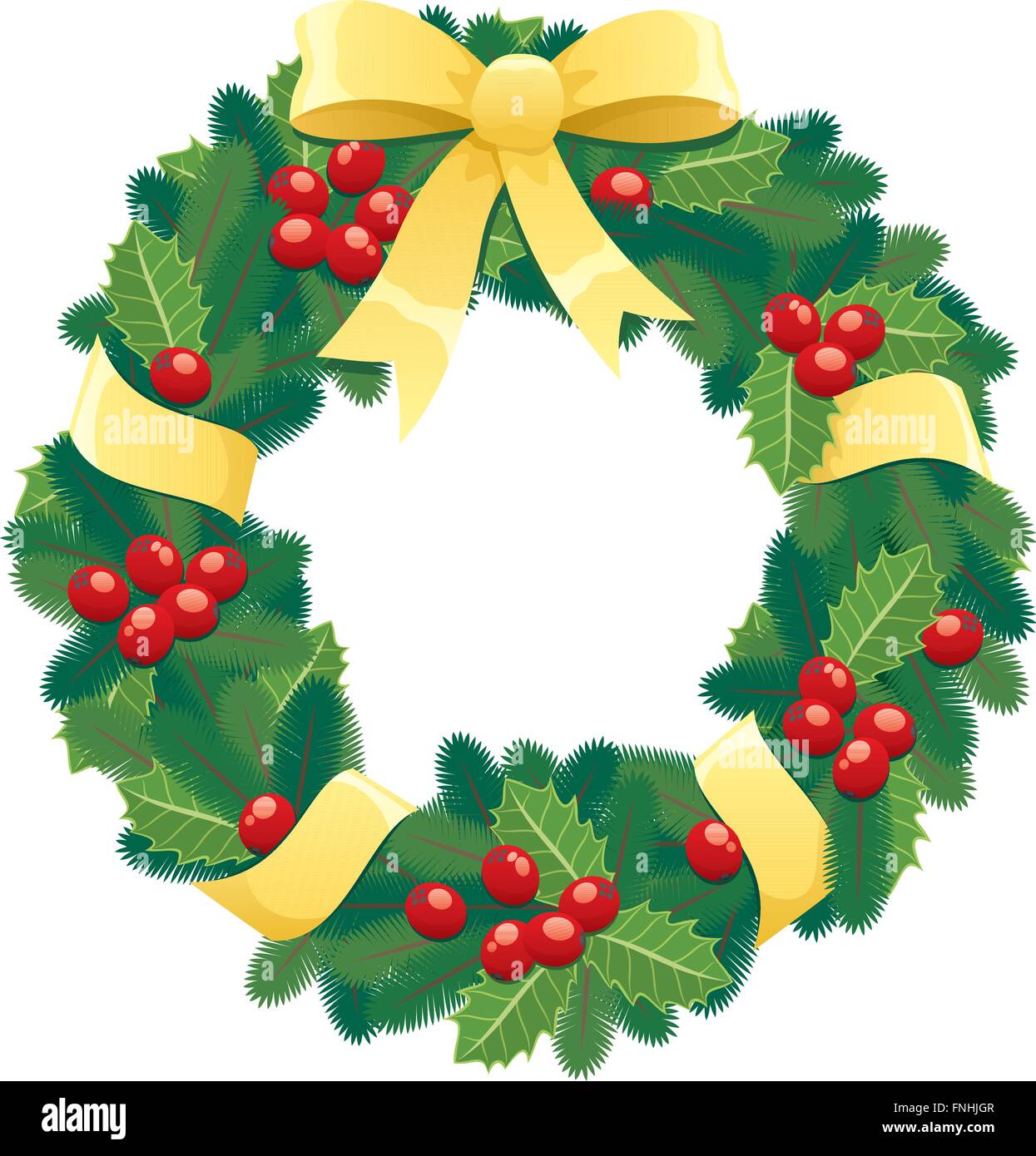 Ribbon wreath Stock Vector Images - Alamy