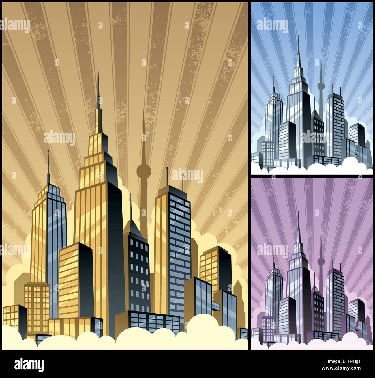 Center in downtown Stock Vector Images - Alamy