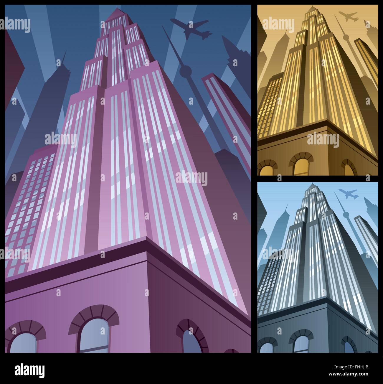 Art Deco City Vector