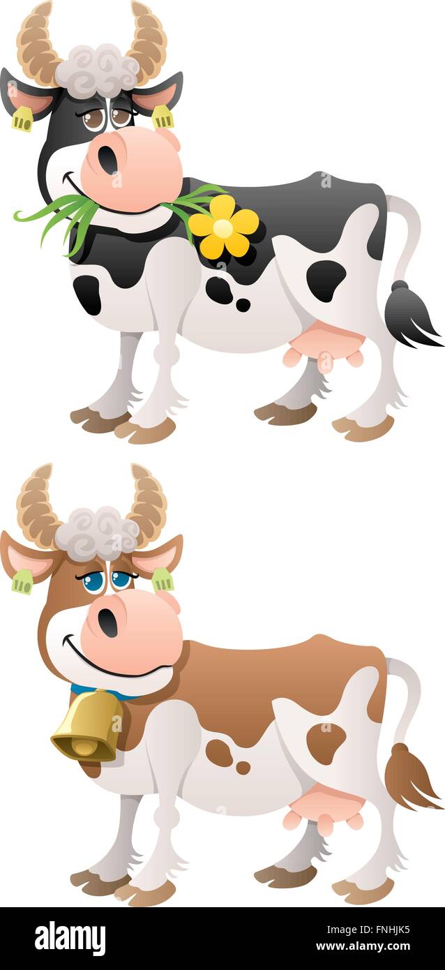 Calf cartoon Stock Vector Images - Alamy