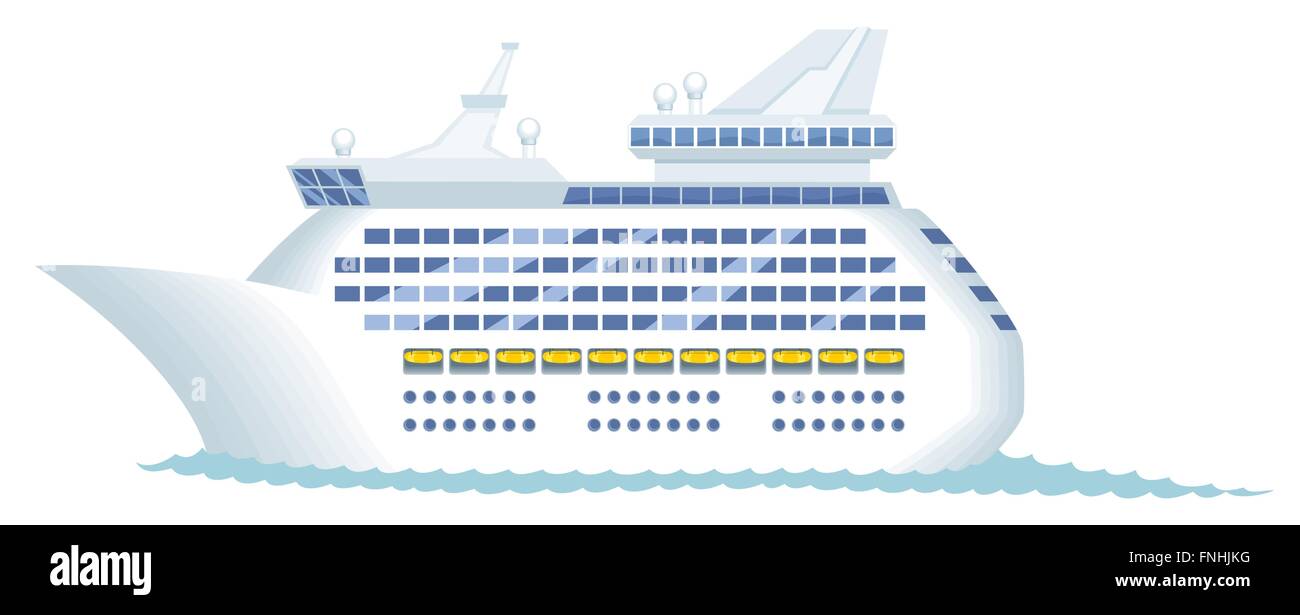 Sailing yacht vector isolated Cut Out Stock Images & Pictures - Alamy