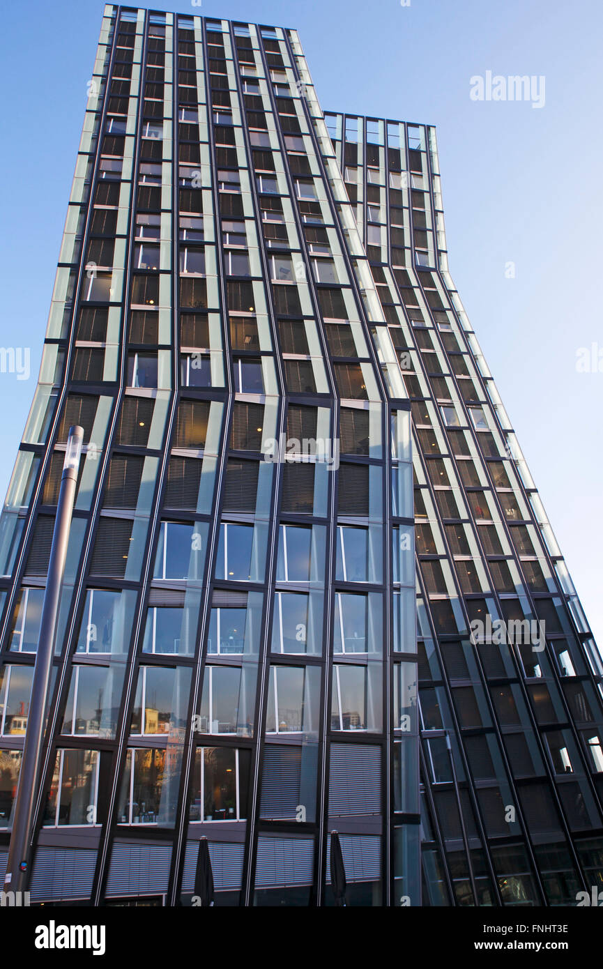 Office building Tanzende Turme, Dancing Towers, Reeperbahn, St Pauli ...