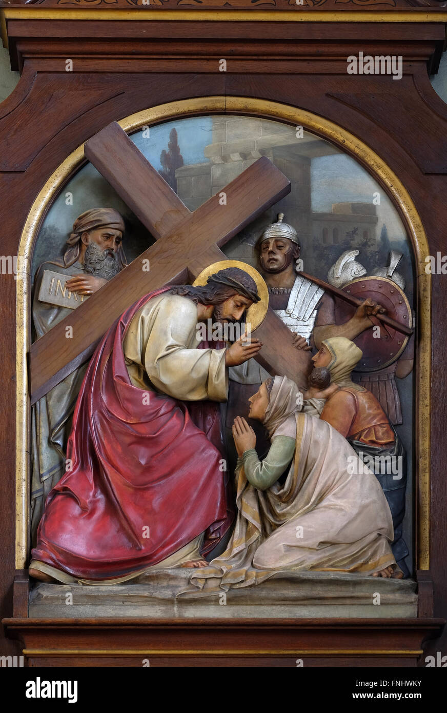 8th Stations of the Cross,Jesus meets the daughters of Jerusalem ...