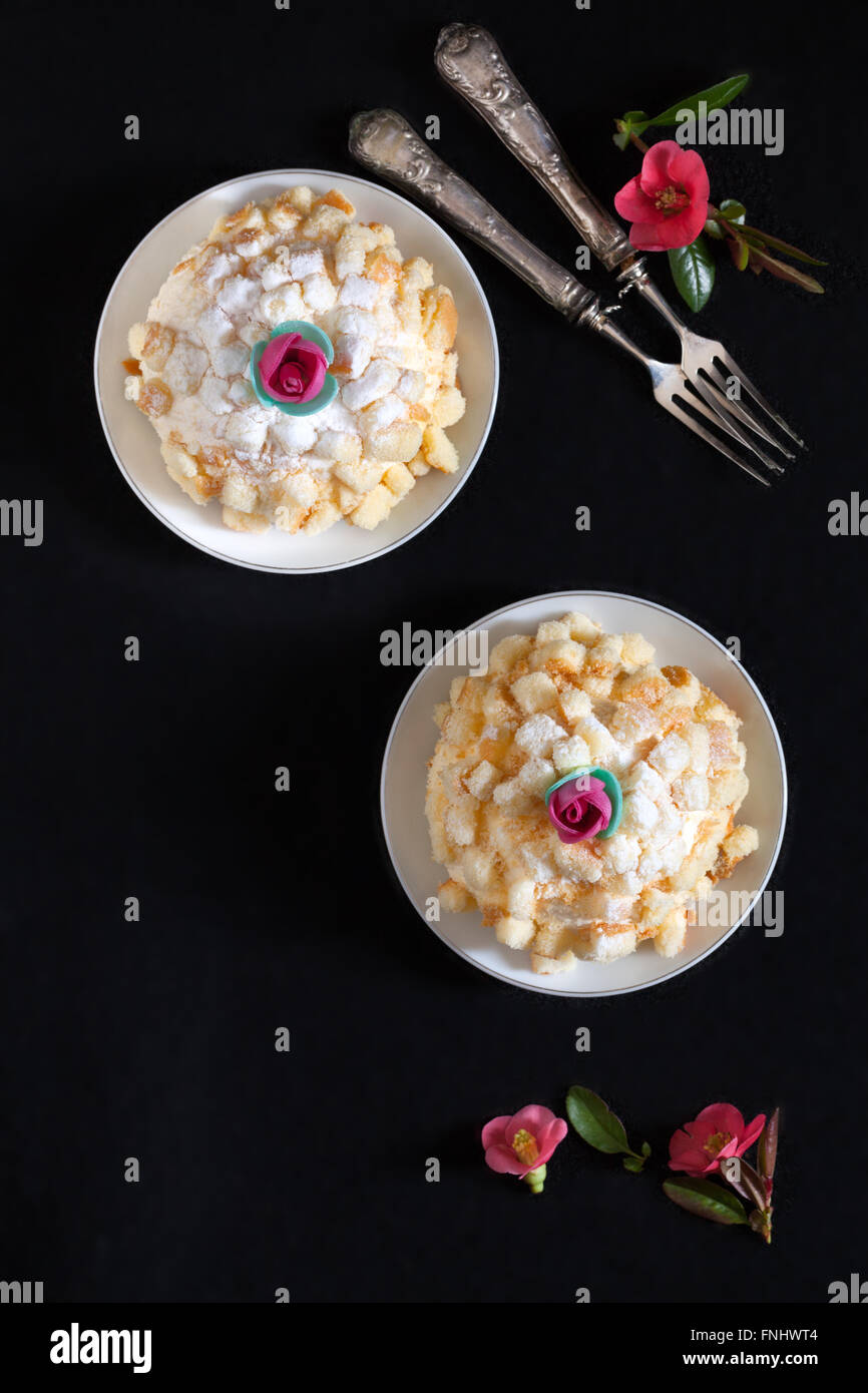 Italian Mimosa Cake Stock Photo - Alamy