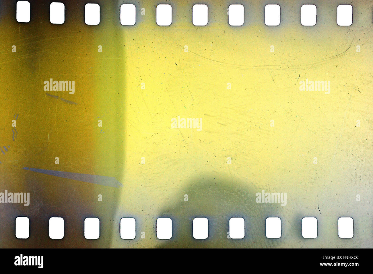 Blank yellow vibrant noisy film strip texture background Stock Photo ...