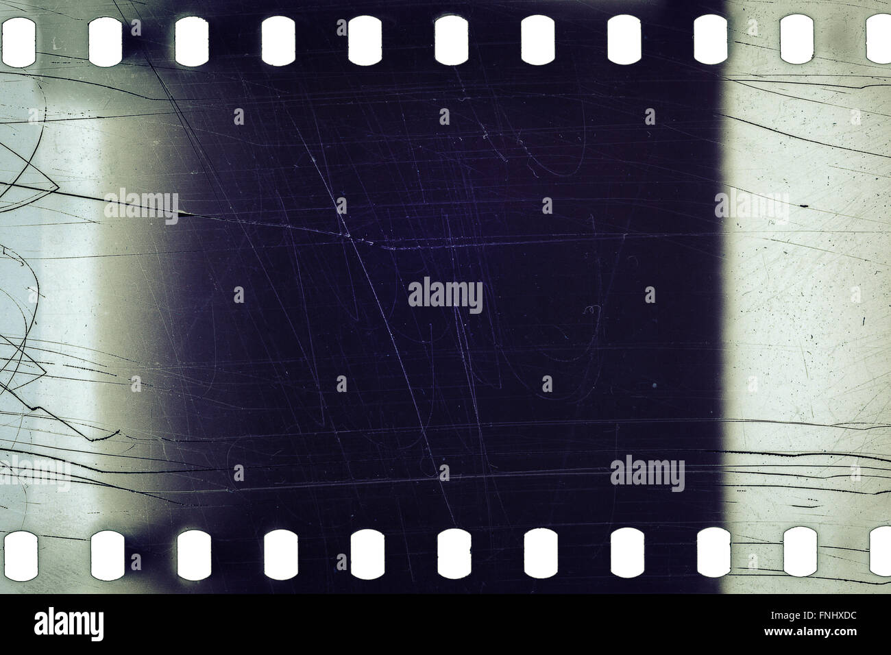 Blank grained scratched film strip texture background Stock Photo - Alamy