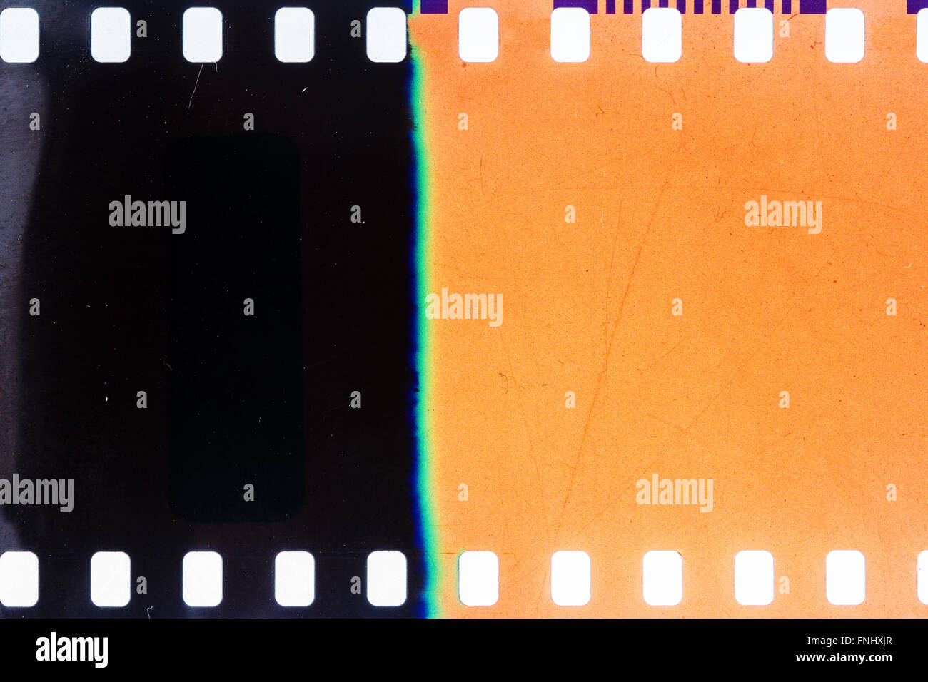 Blank yellow vibrant noisy film strip texture background Stock Photo ...