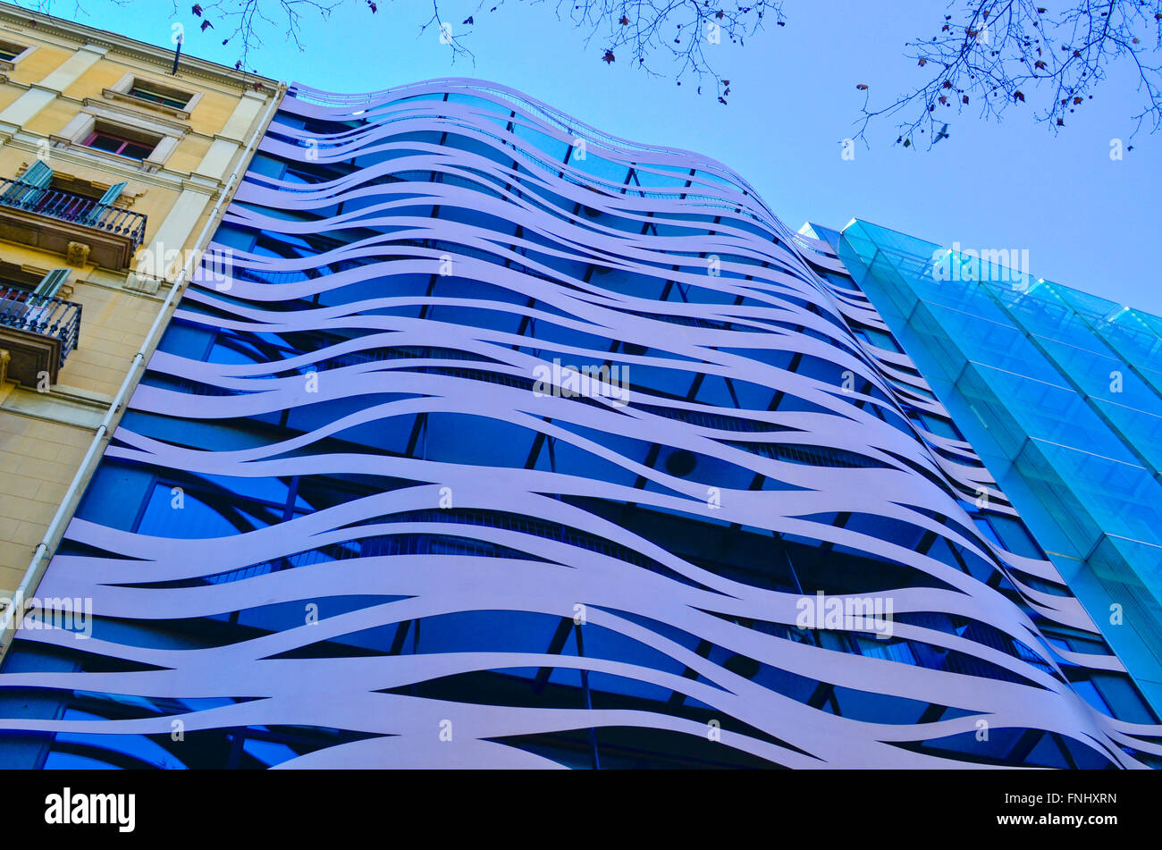 Building by architect Toyo Ito architect. Passeig de Gracia, Barcelona ...